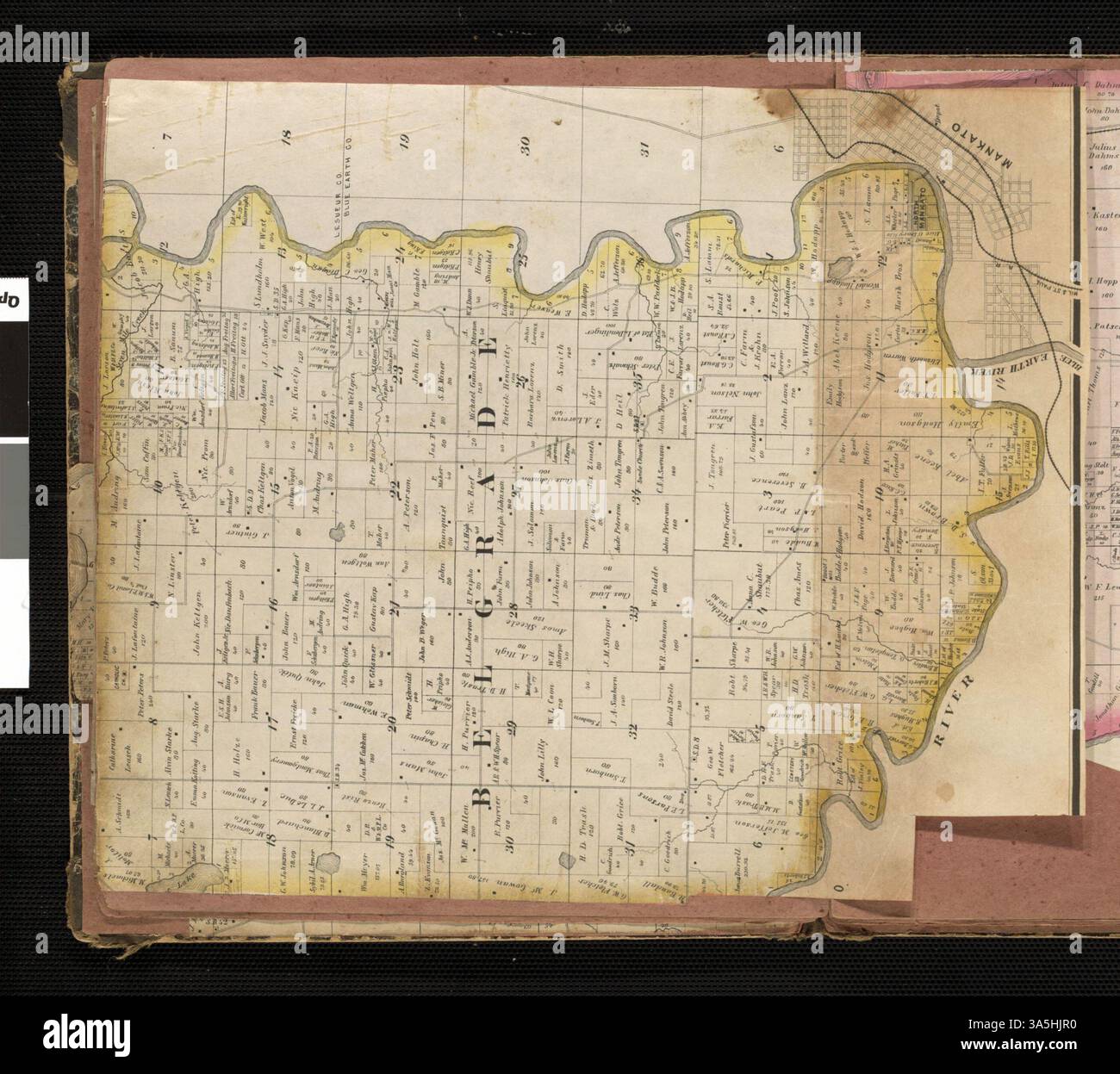 This 1885 map of Nicollet County, published by Haynes & Woodard ...