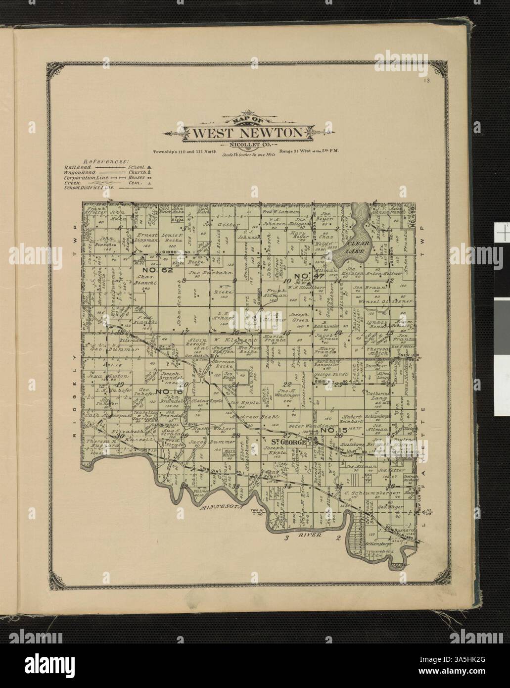 This 1913 Atlas and Farm Directory contains 18 pages of color maps of ...