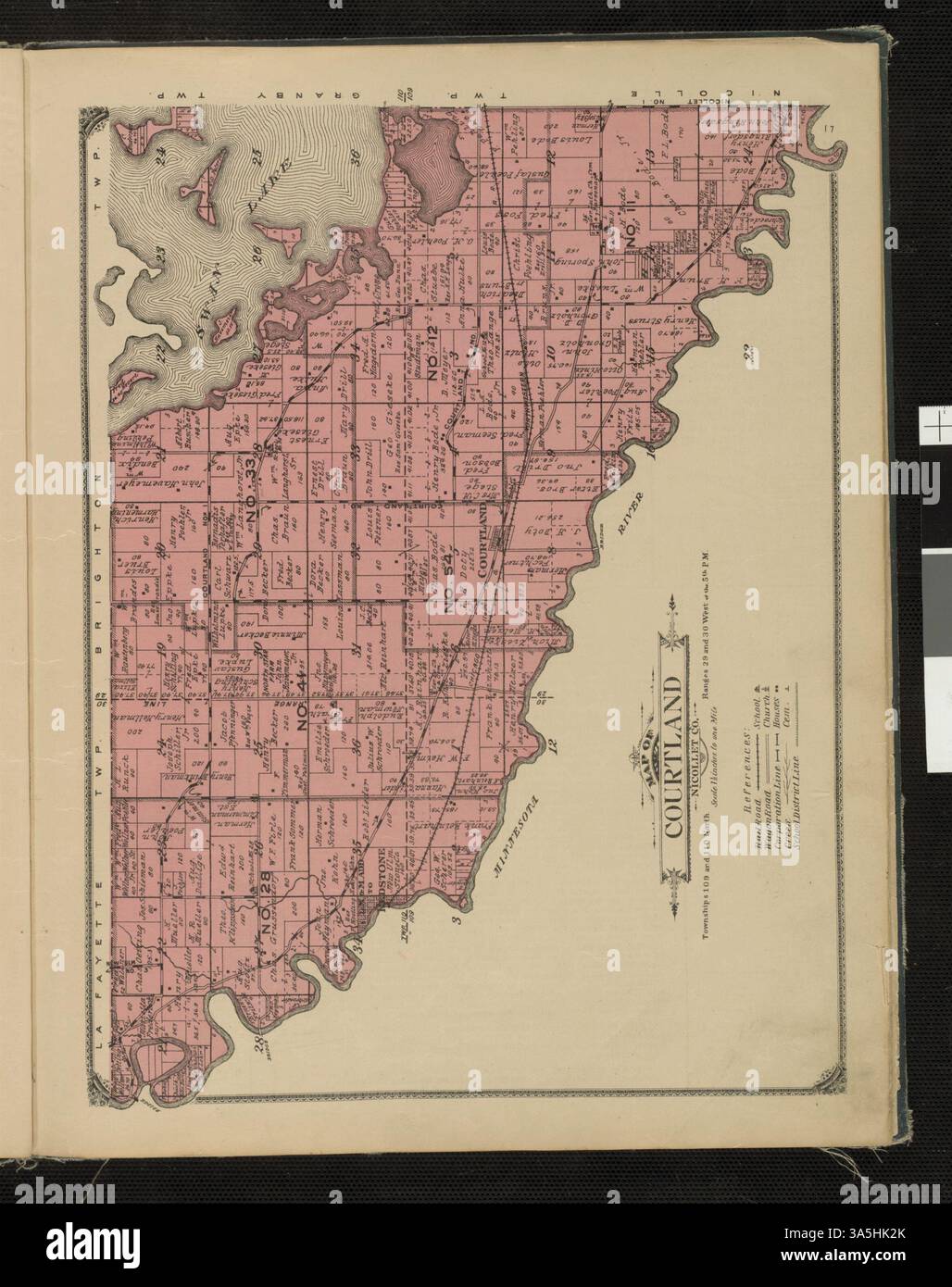The 1913 Atlas and Farm Directory of Nicollet County offers maps of all ...