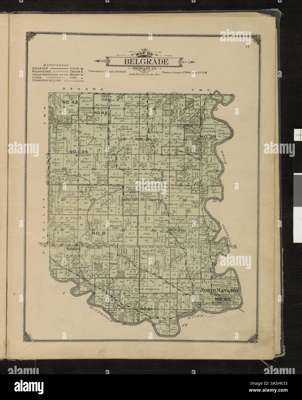 Including maps of the 13 townships hi-res stock photography and images ...