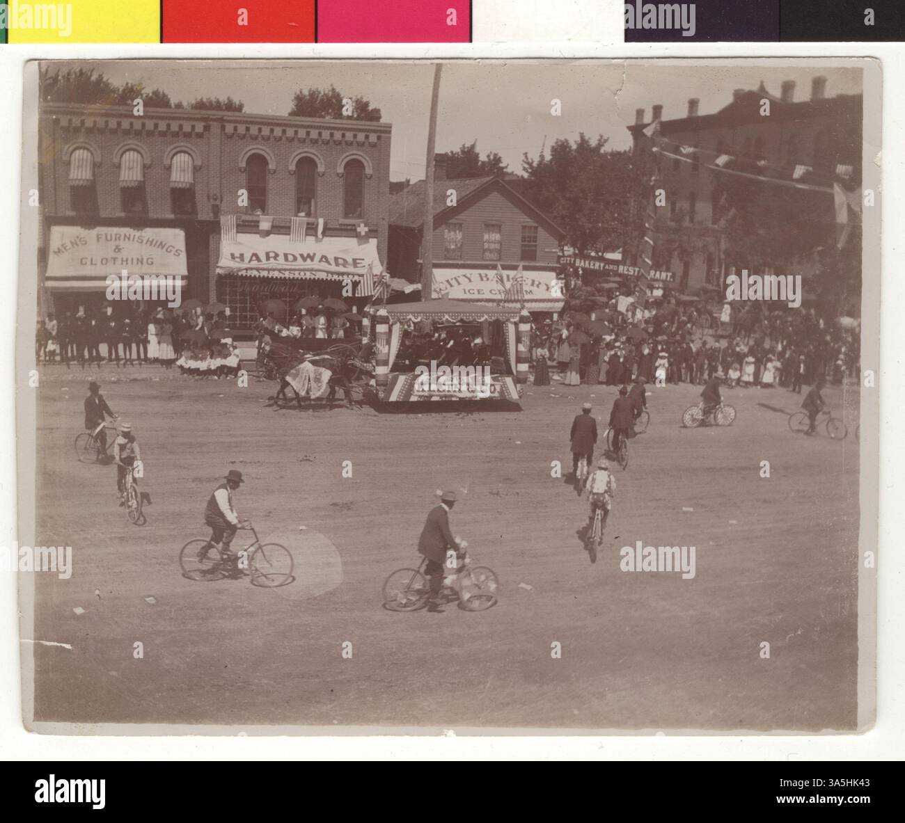 This photograph captures a Fourth of July parade on Minnesota Avenue in ...