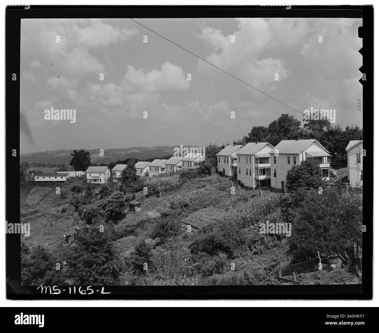 A section of the company housing project at Jewell Ridge Mine in ...