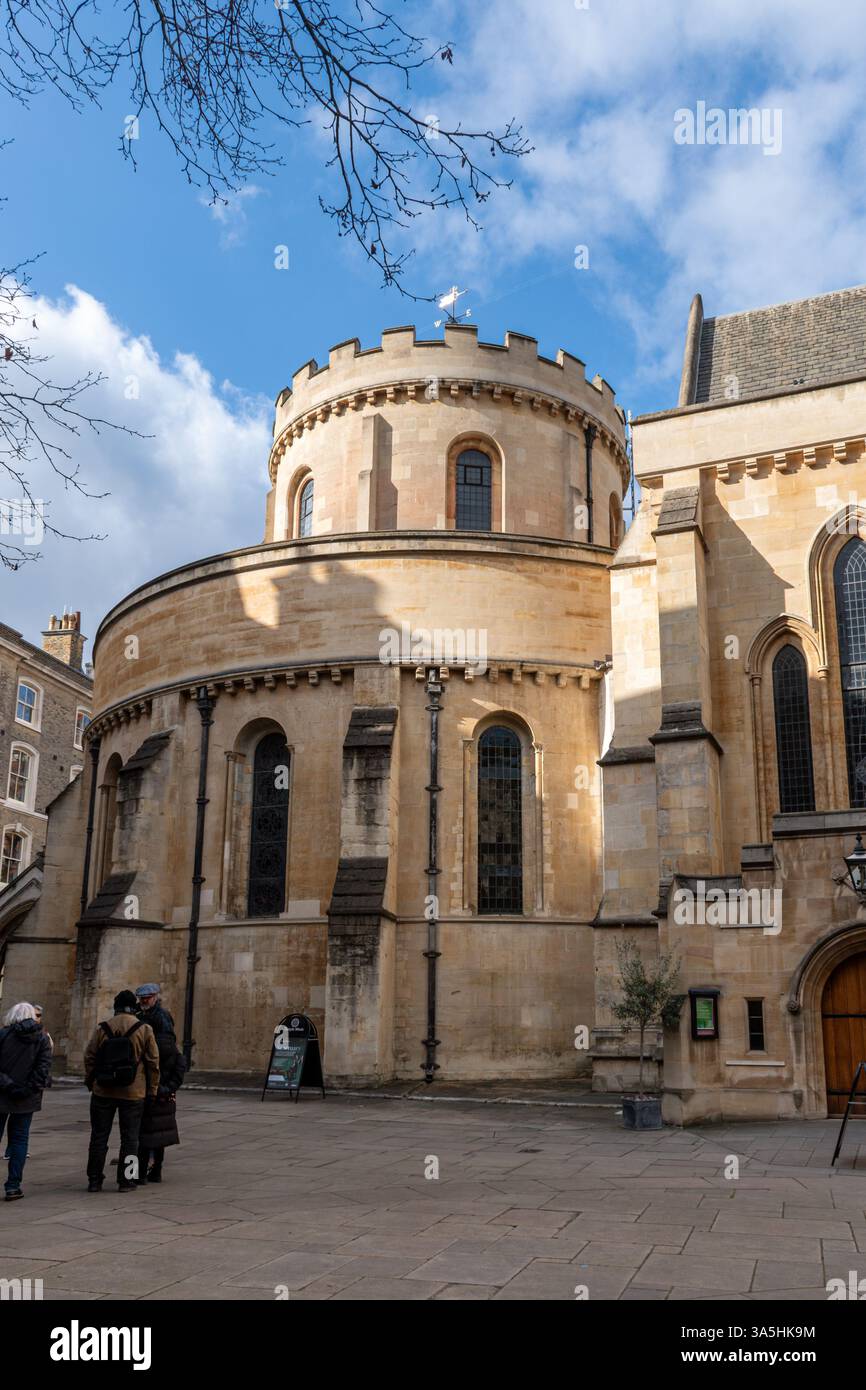The Temple Church, a church in the Inner and Middle Temples built by ...
