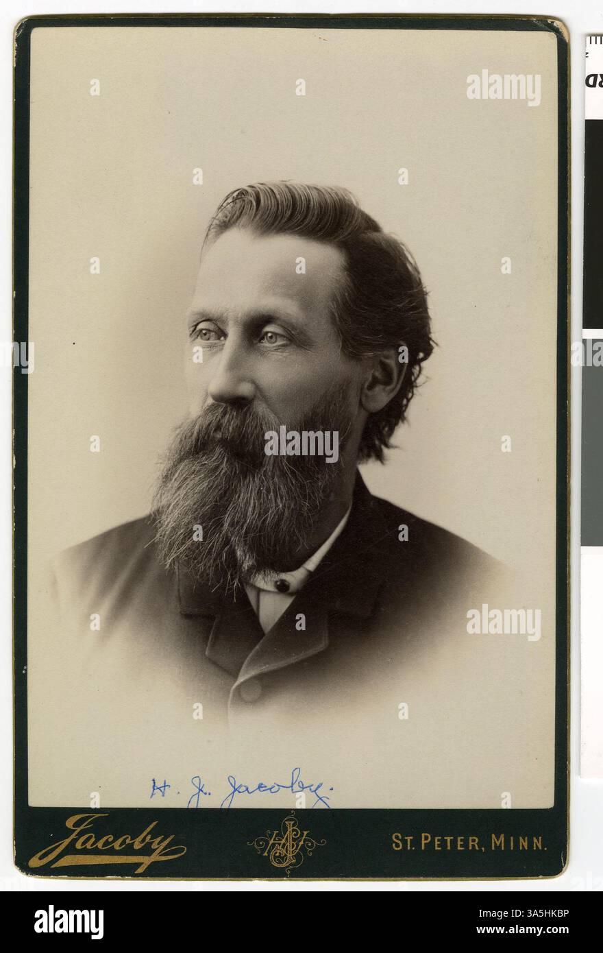 This photograph features Hiram Jacoby, a St. Peter photographer who ...