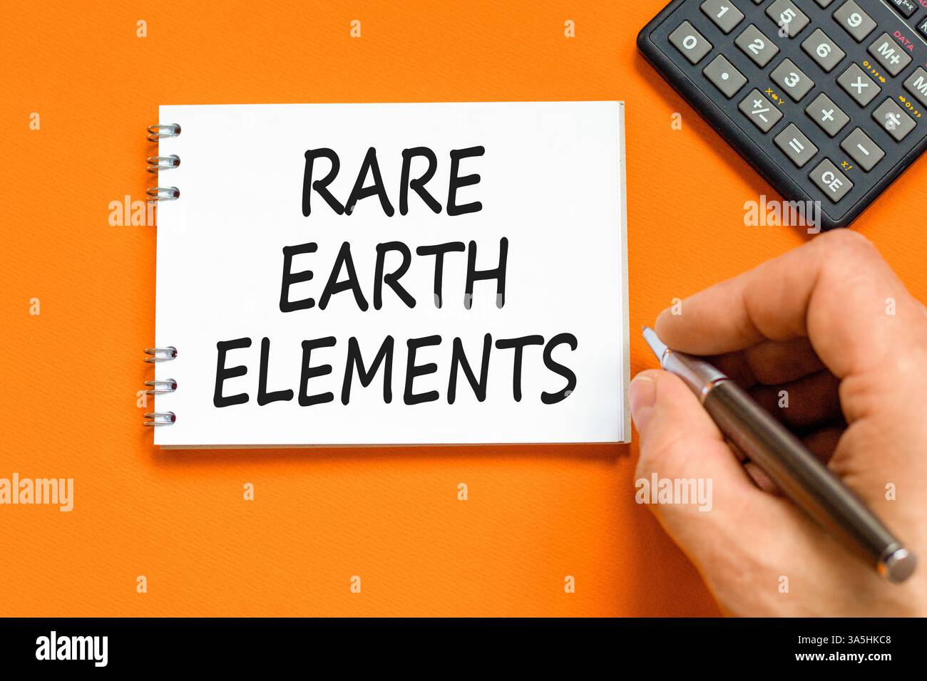 Rare earth elements symbol. Concept words Rare earth elements on ...