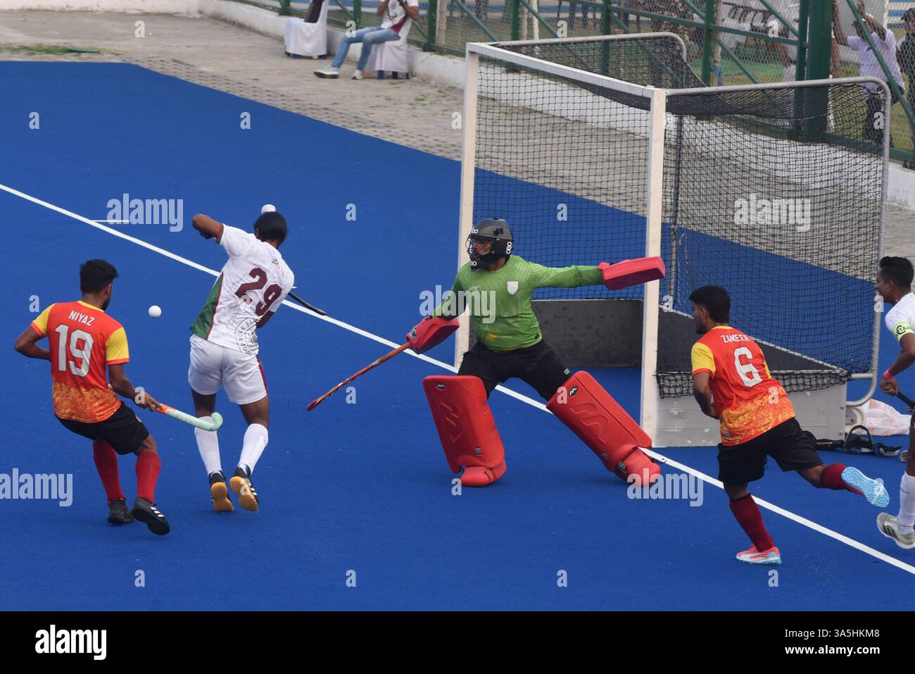 Kolkata, India. 23rd Mar, 2025. Mohan Bagan AC and East Bengal Hockey ...