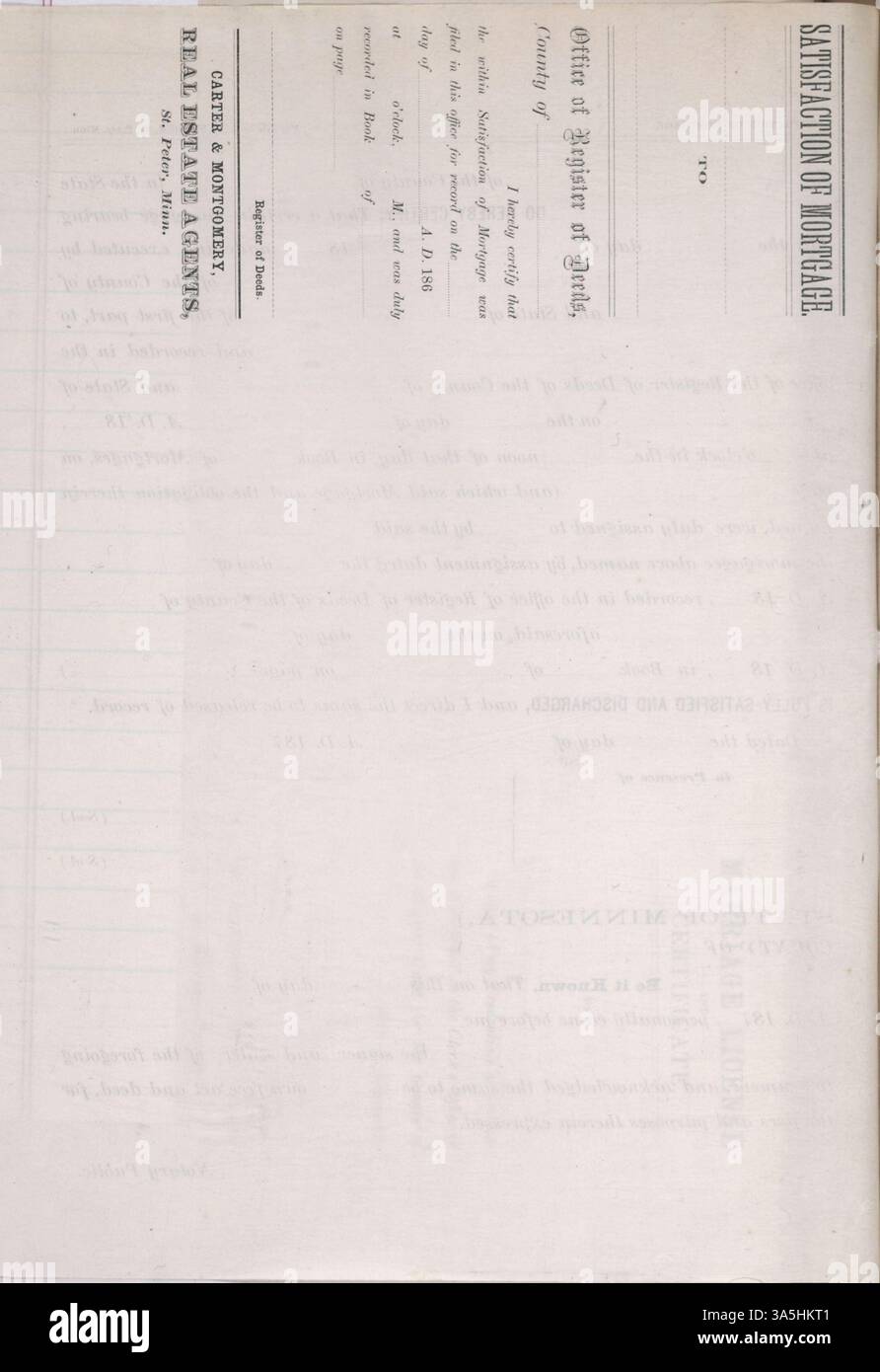Published from 1860 to 1920 it includes business cards hi-res stock ...
