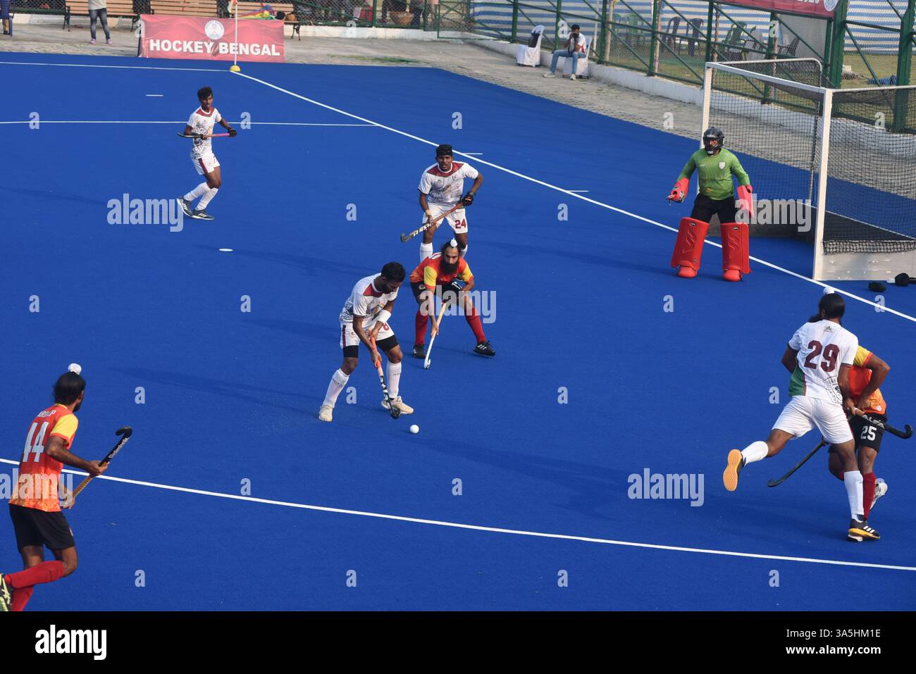 Kolkata, India. 23rd Mar, 2025. Mohan Bagan AC and East Bengal Hockey ...