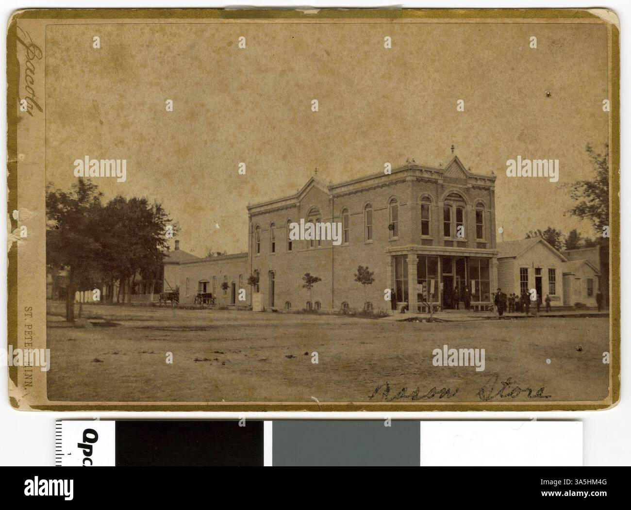 A photograph of the Mason Brothers Hardware Store in St. Peter, located ...