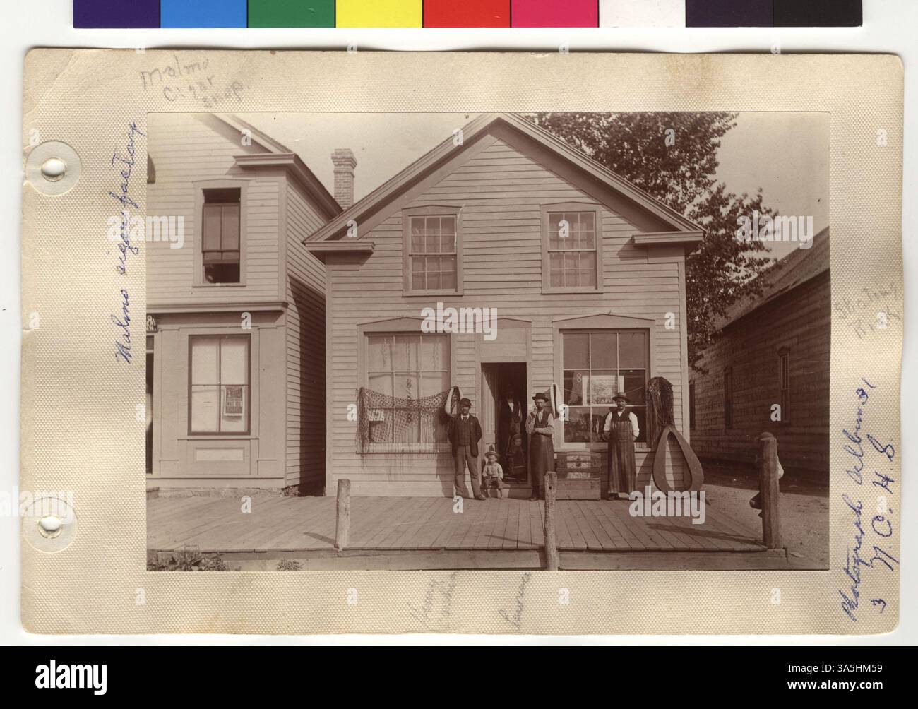 This exterior view shows the harness shop operated by A. Lorenz in St ...
