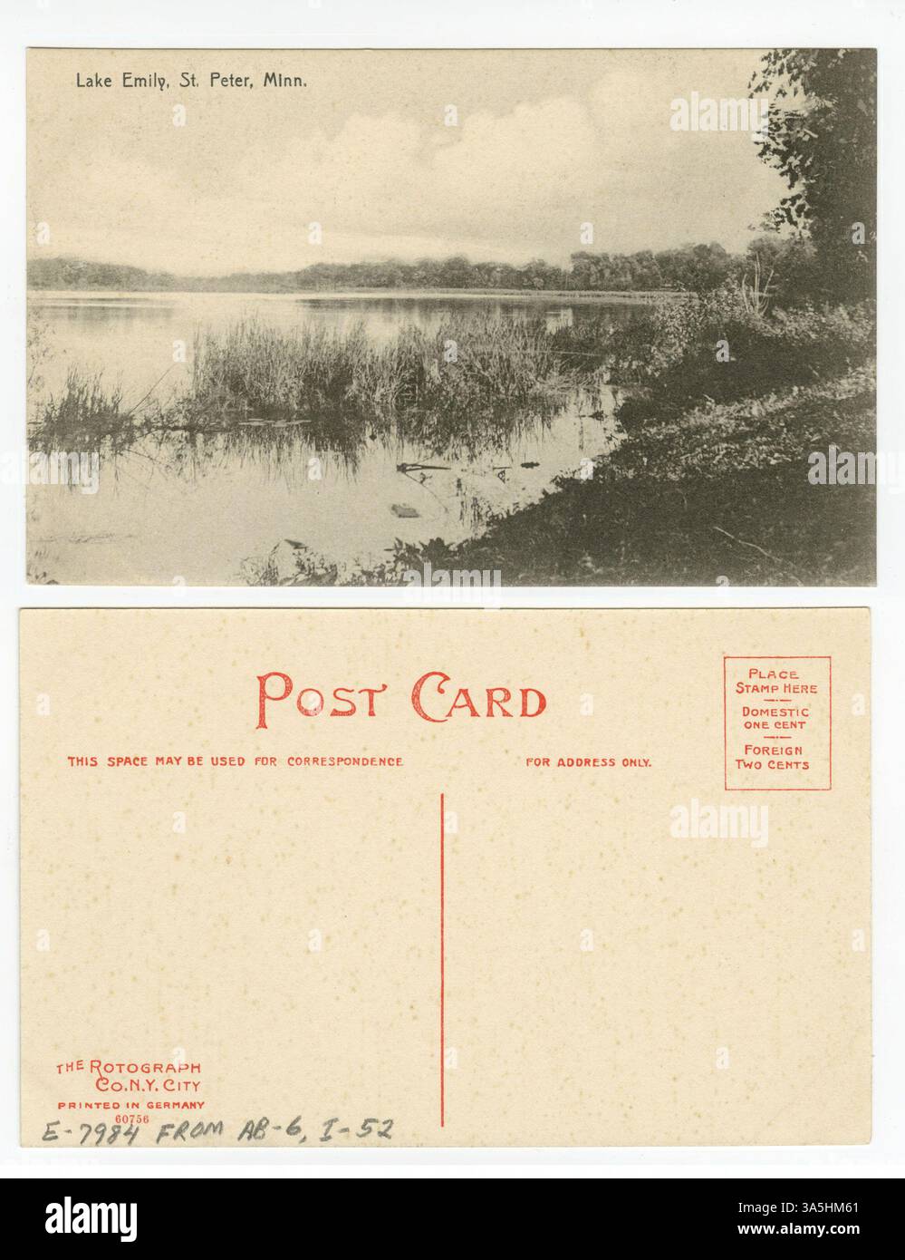 This image captures Lake Emily, located east of St. Peter, showcasing ...