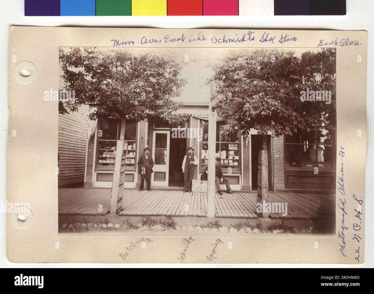 This exterior view shows Schmidt's shoe store in St. Peter, owned by ...