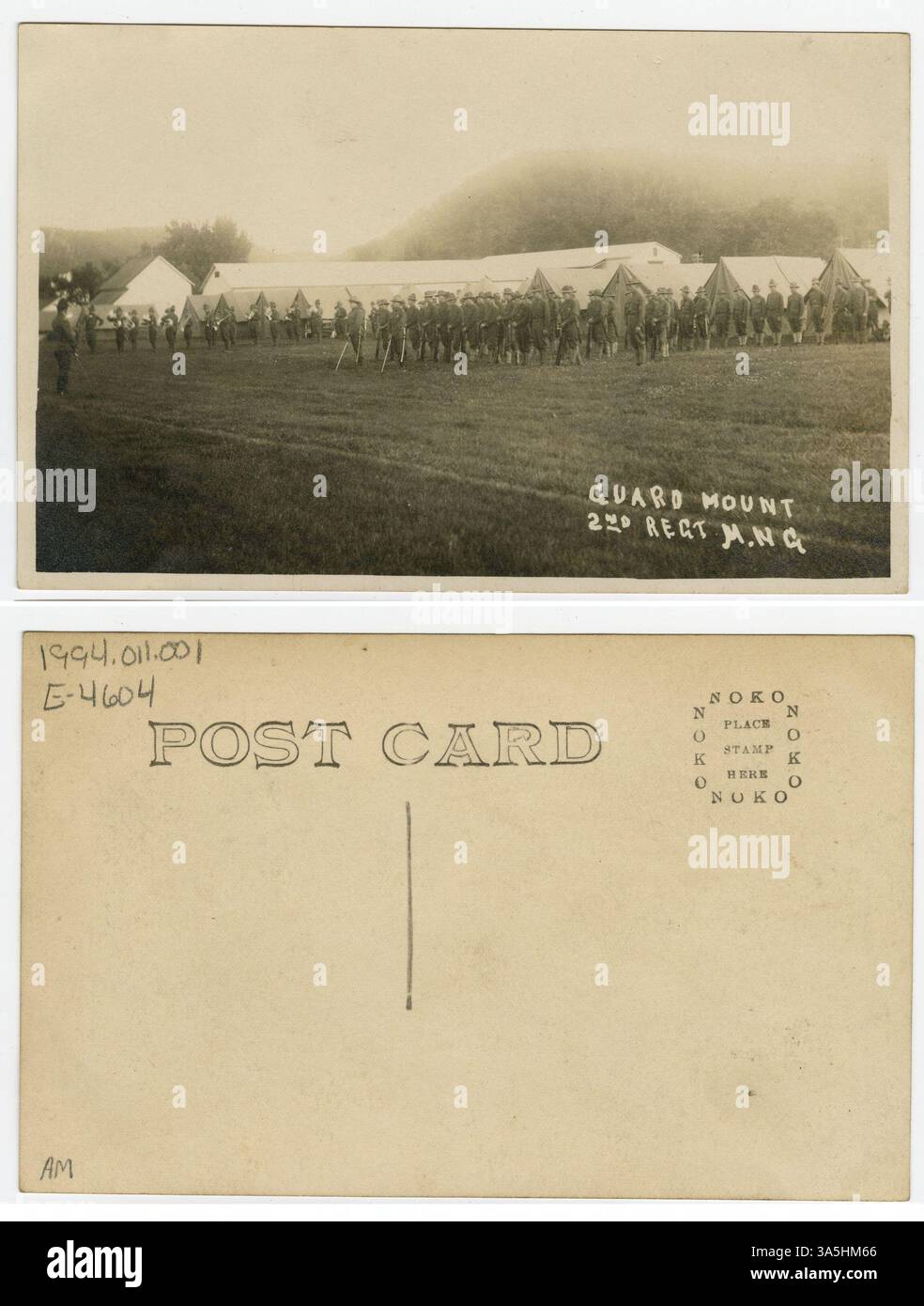 This postcard shows the Guard Mount of the Second Regiment of the ...
