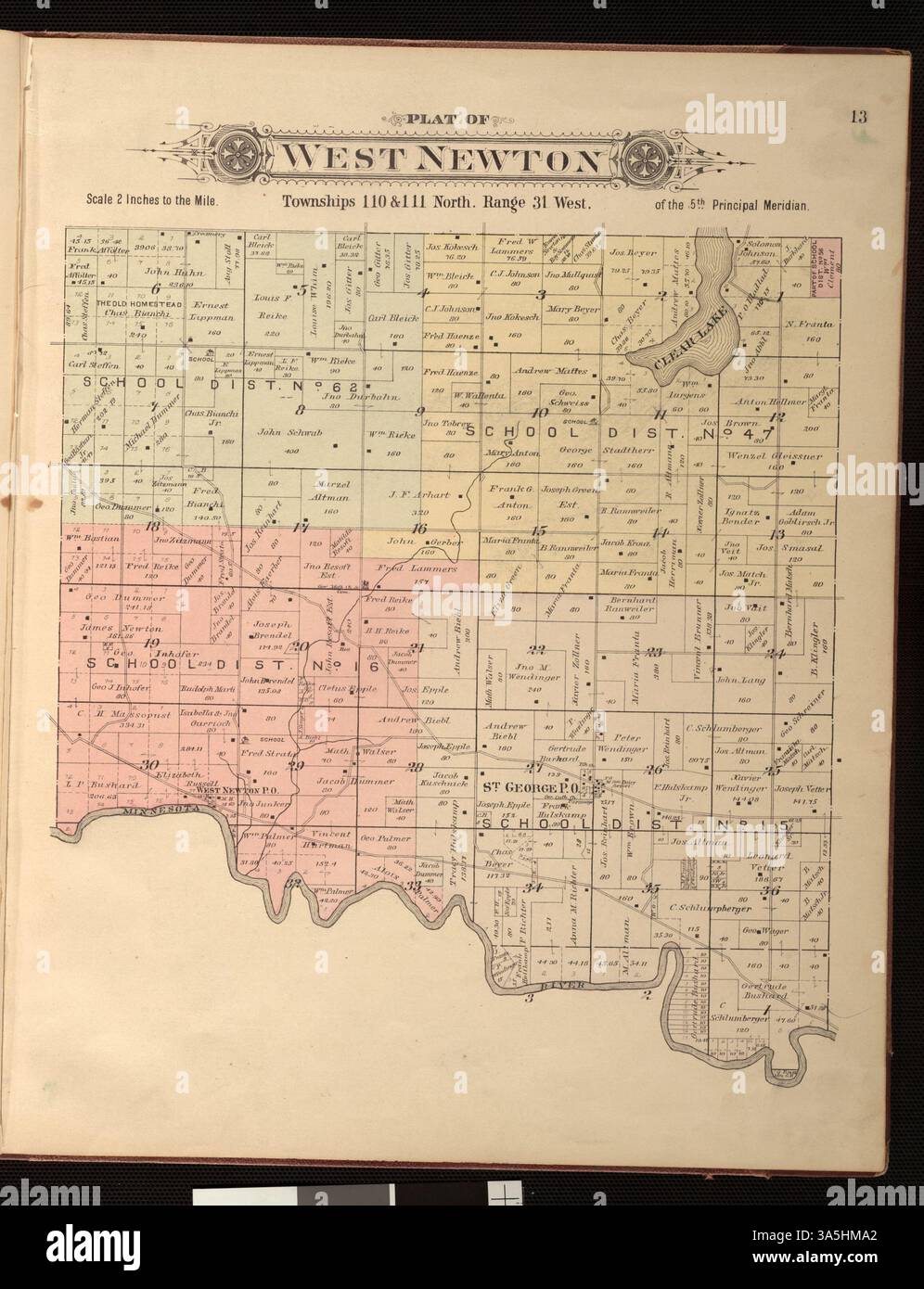 Highlighting the countys 13 townships hi-res stock photography and ...