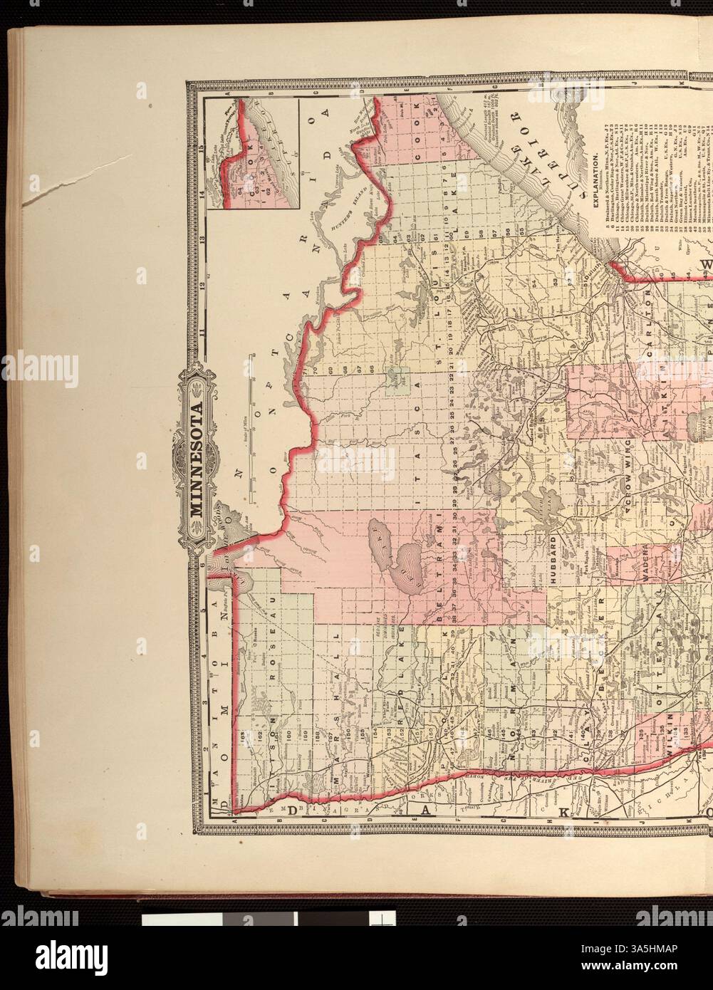 Features detailed maps of all 13 townships hi-res stock photography and ...