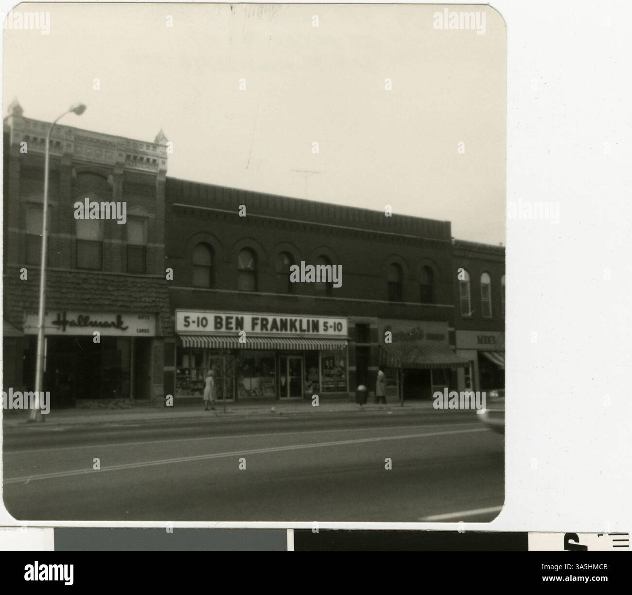 This photograph shows businesses on the west side of the 300 block of ...