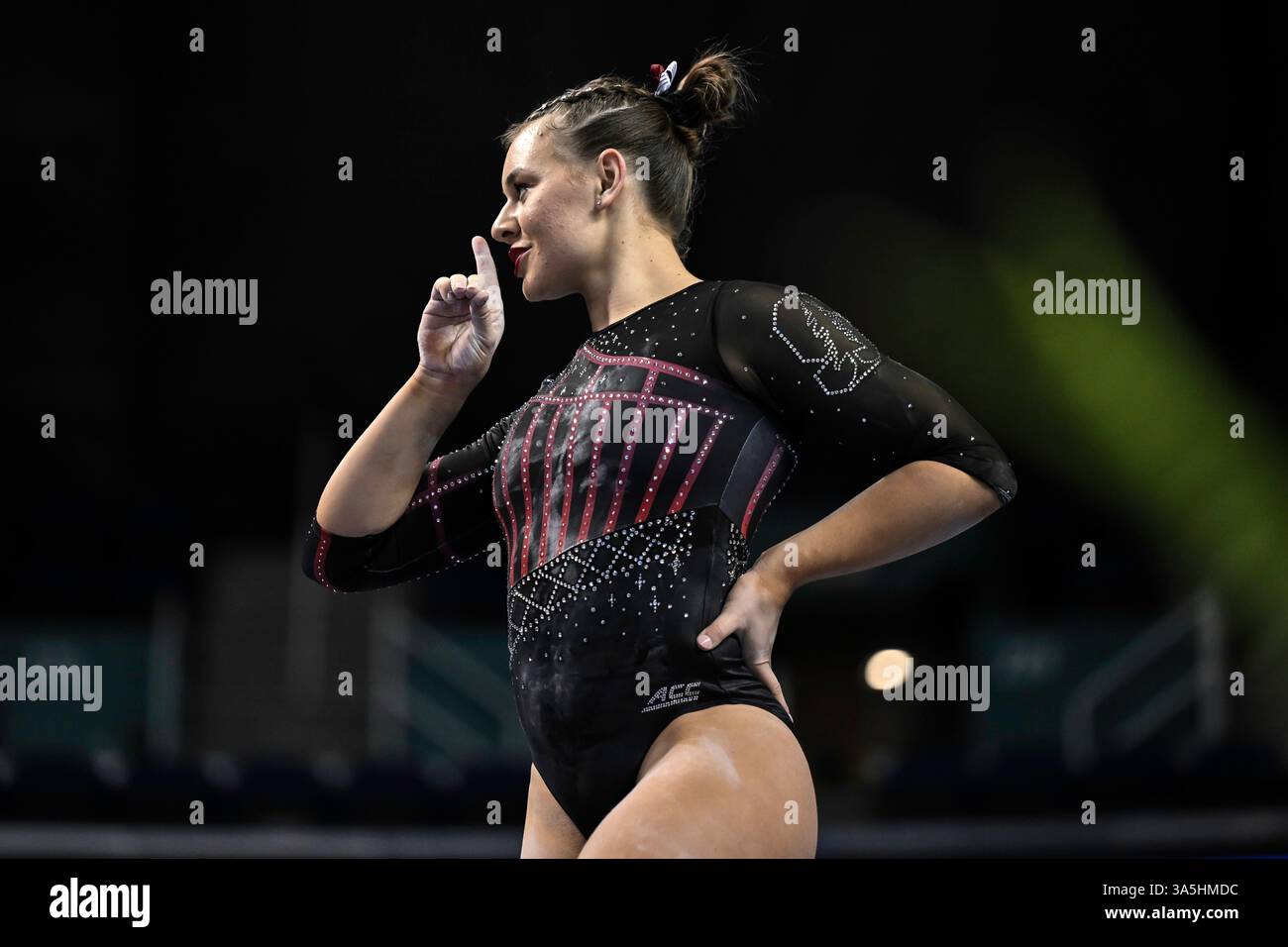 March 22, 2025, Greensboro, North Carolina, US: BRENNA NEAULT competes ...