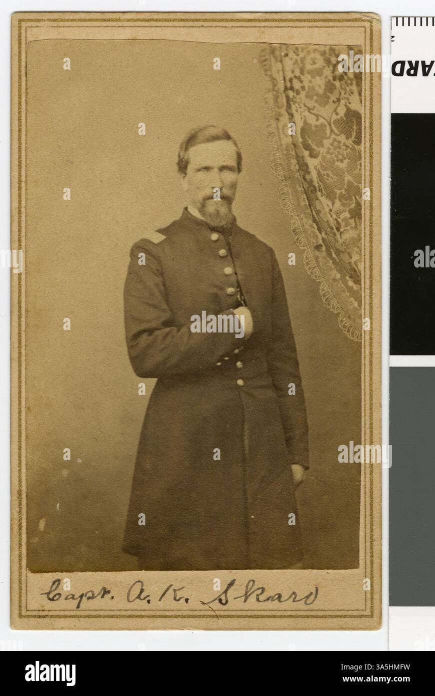 This photograph depicts Civil War Captain Asgrim K. Skaro, who served ...