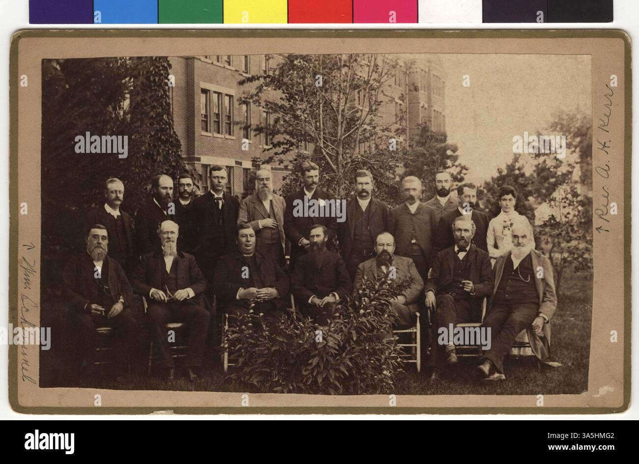 This photograph shows the officers and trustees of the Minnesota ...