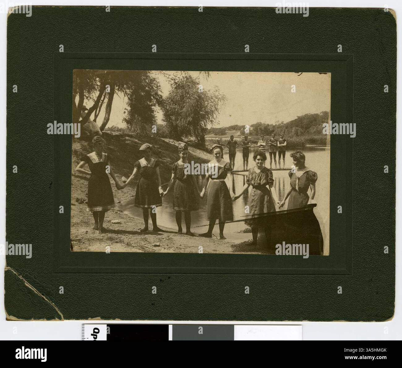 This photograph shows Governor John A. Johnson and his wife at Lake ...