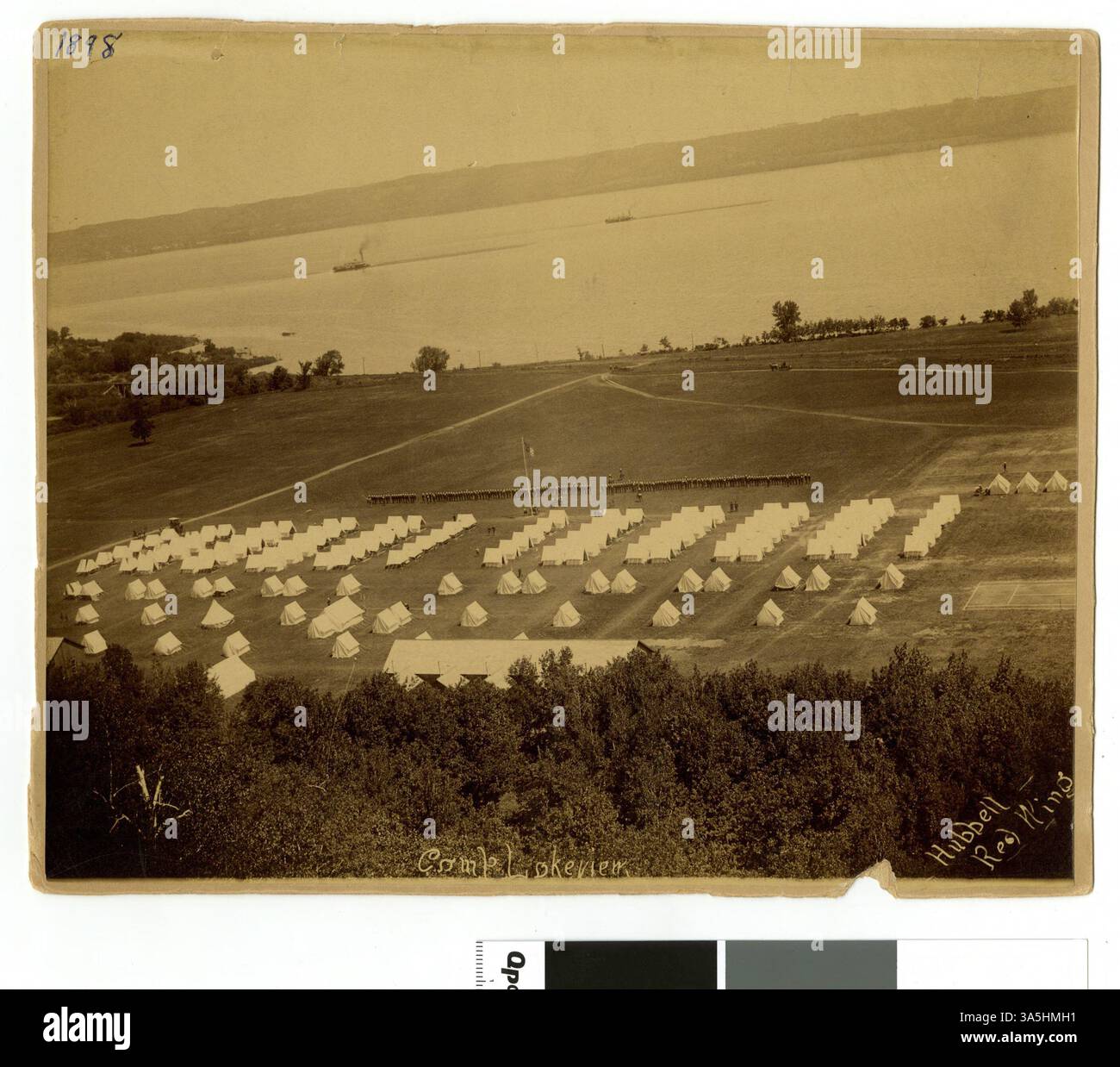 This photograph shows a view of soldiers from the Minnesota National ...