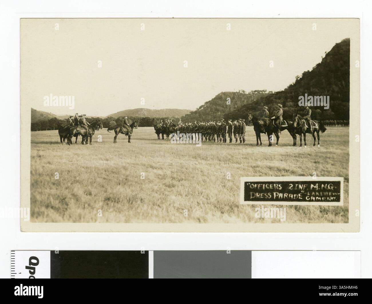 This photograph shows the officers of the Second Regiment of the ...