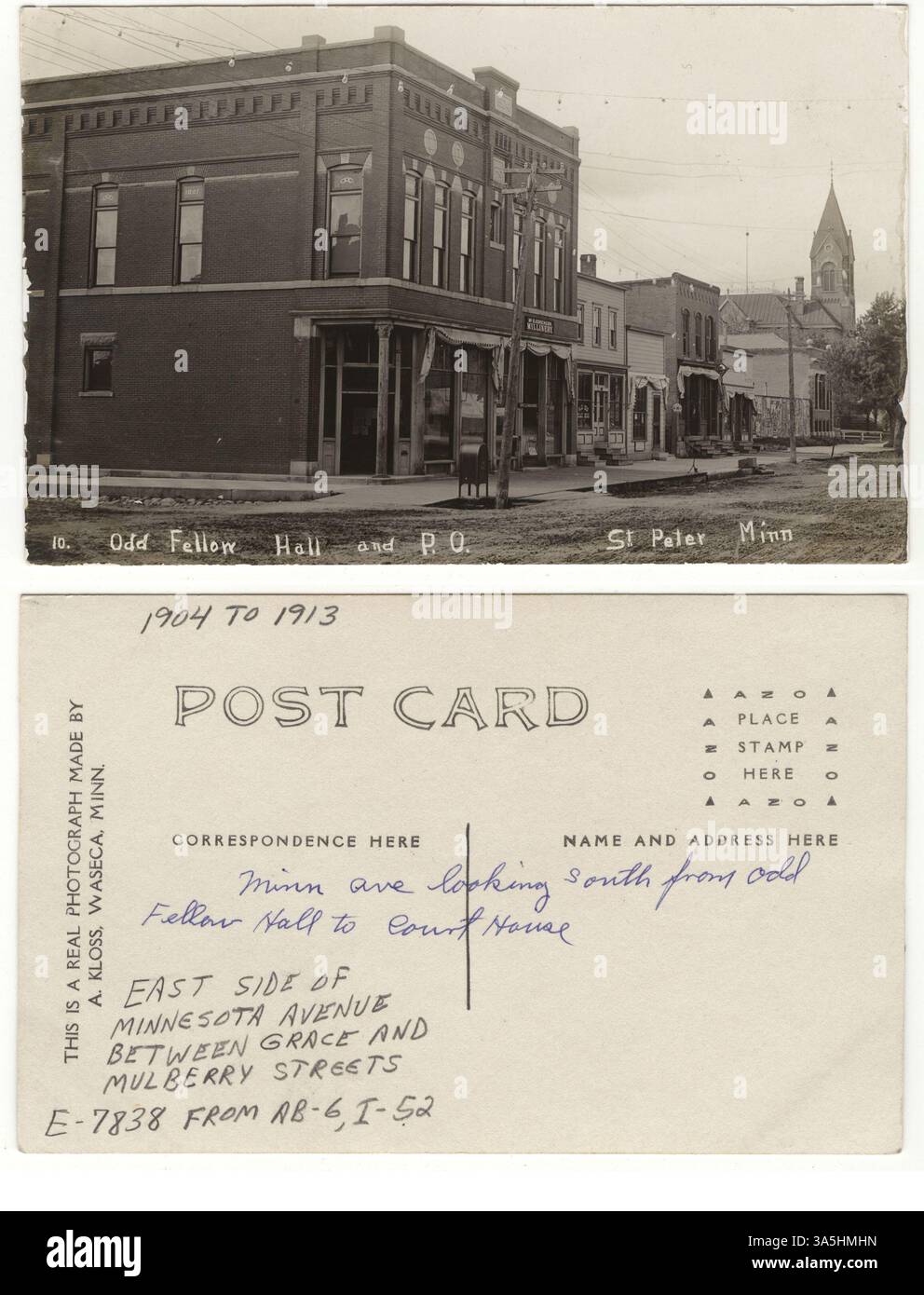 This postcard depicts businesses along South Minnesota Avenue in St ...