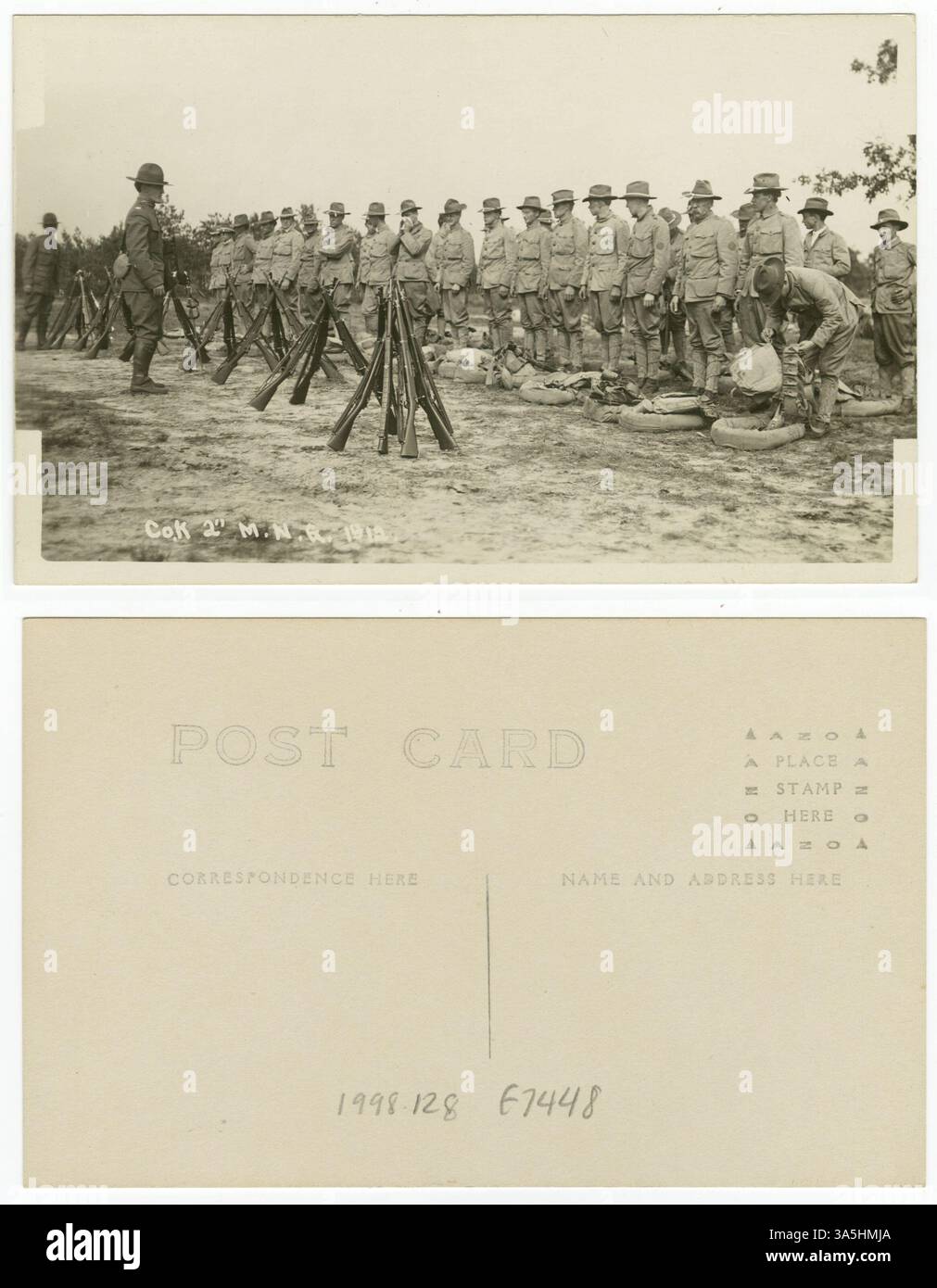 This postcard shows the soldiers of Company K of the Second Regiment of ...
