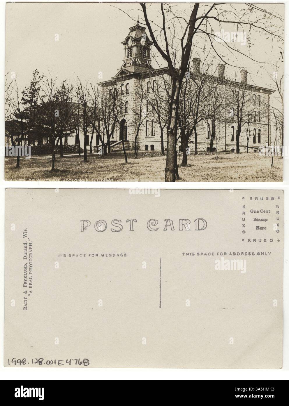 This postcard shows Old Main at Gustavus Adolphus College, located at ...