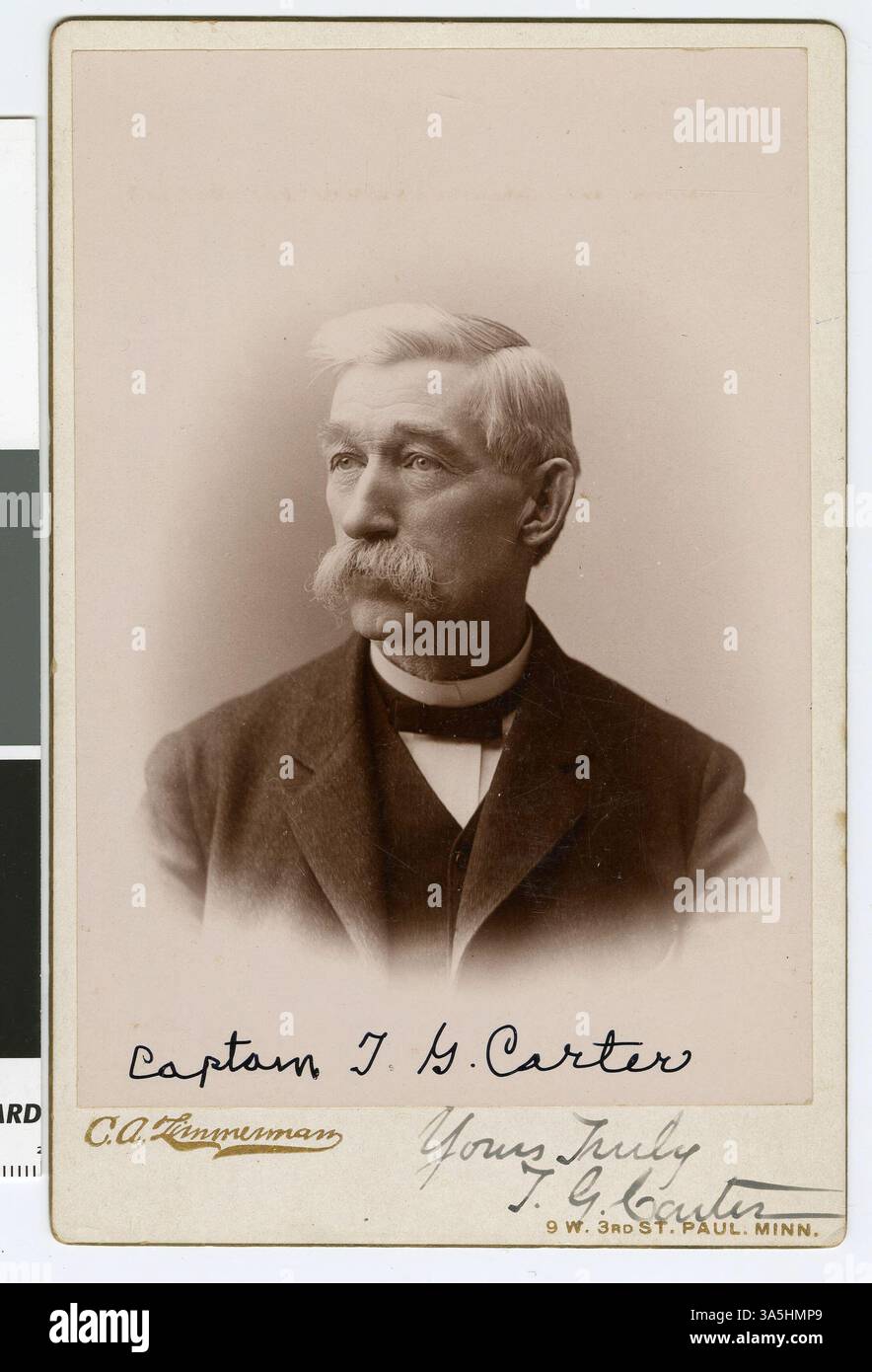 This studio portrait depicts Captain Theodore G. Carter, who served in ...