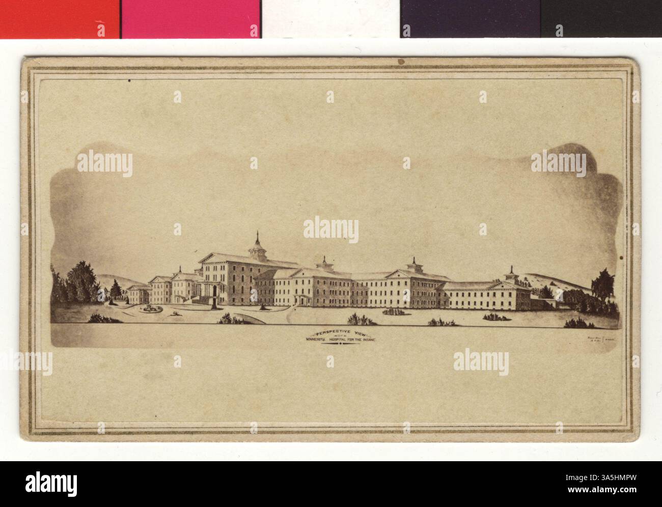 This image shows the St. Peter State Hospital, an important historical ...