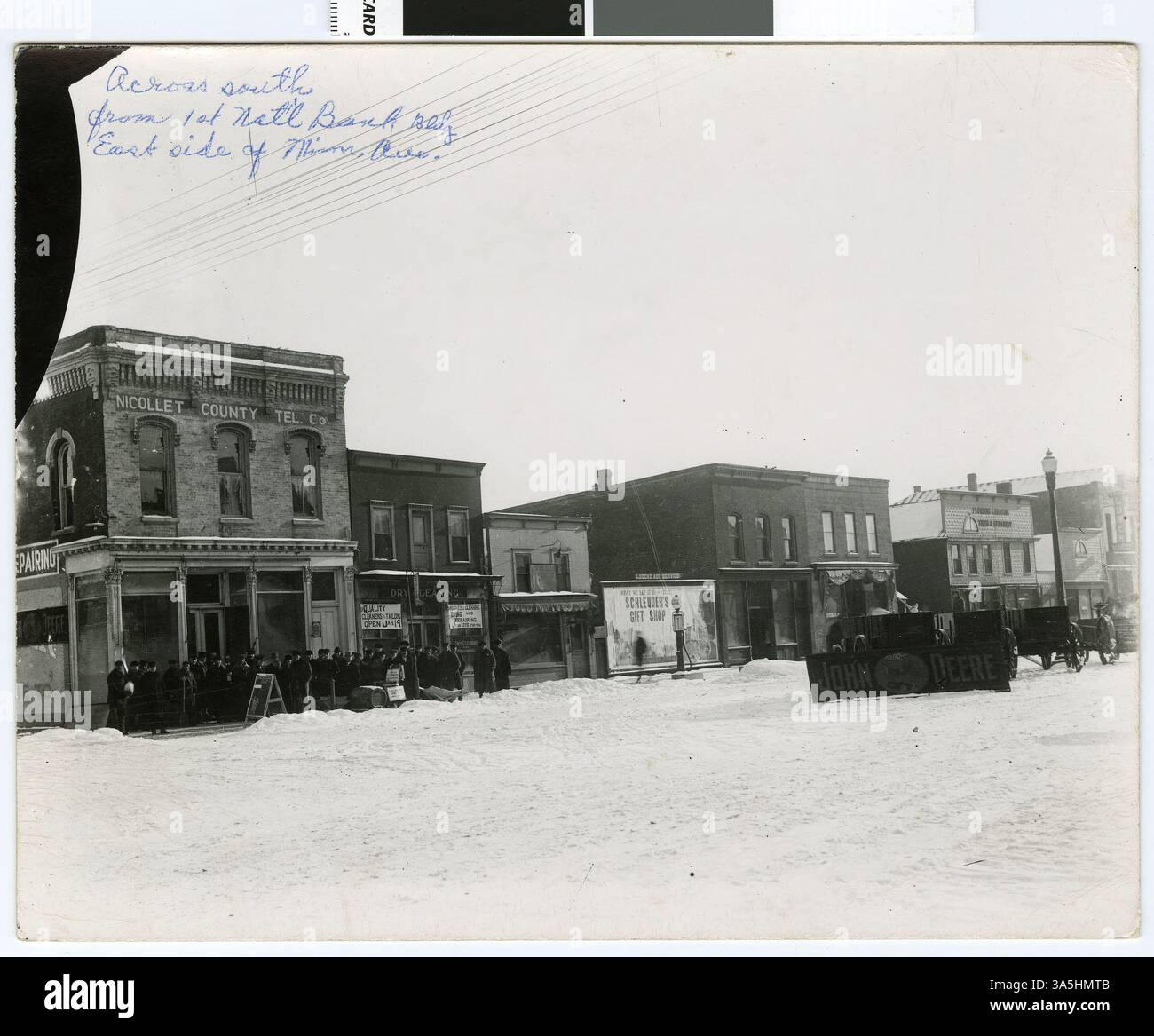 This photograph shows buildings on the east side of the 300 block of ...