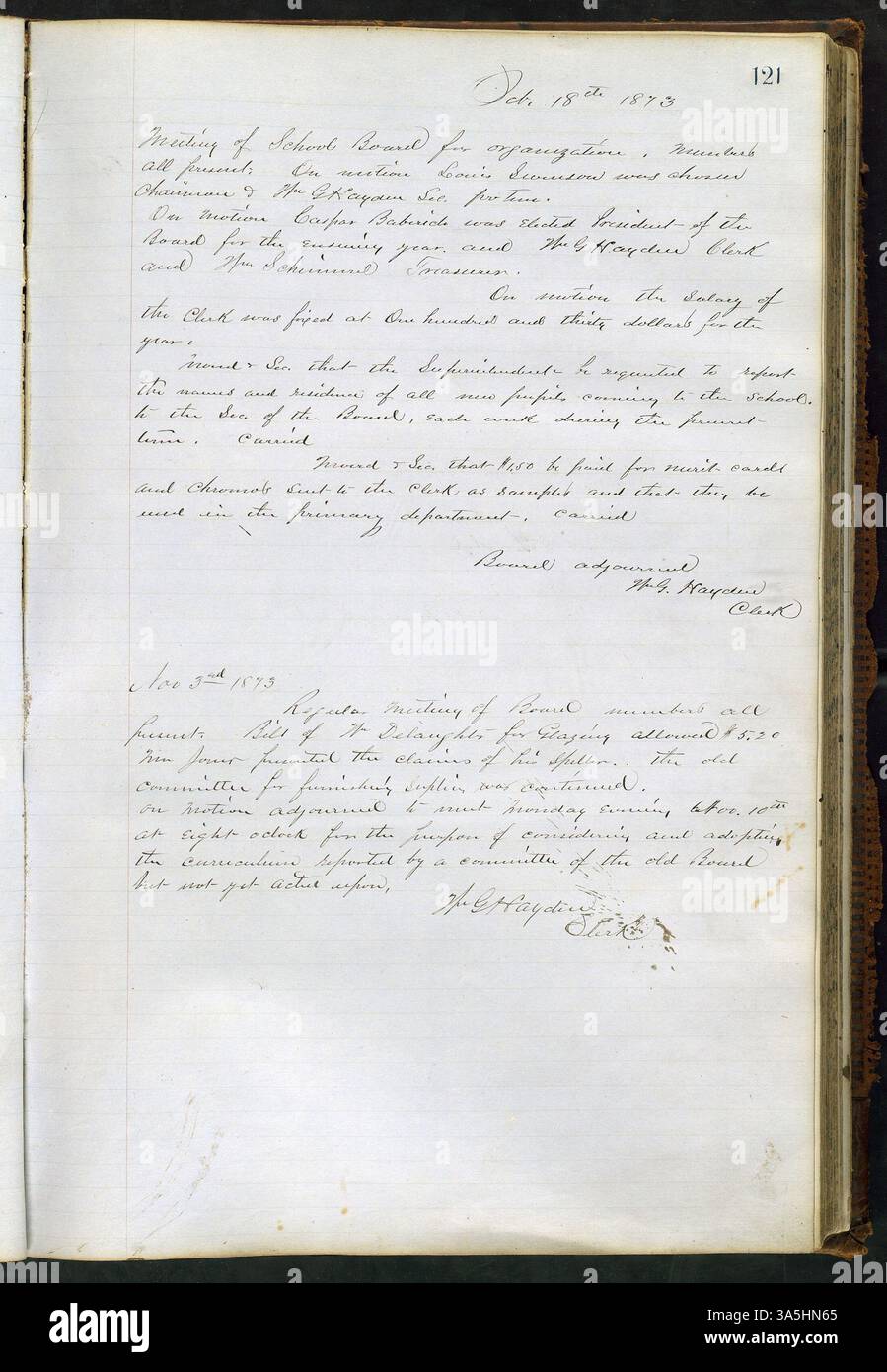 Minnesota the ledger documents the employment of teachers hi-res stock ...