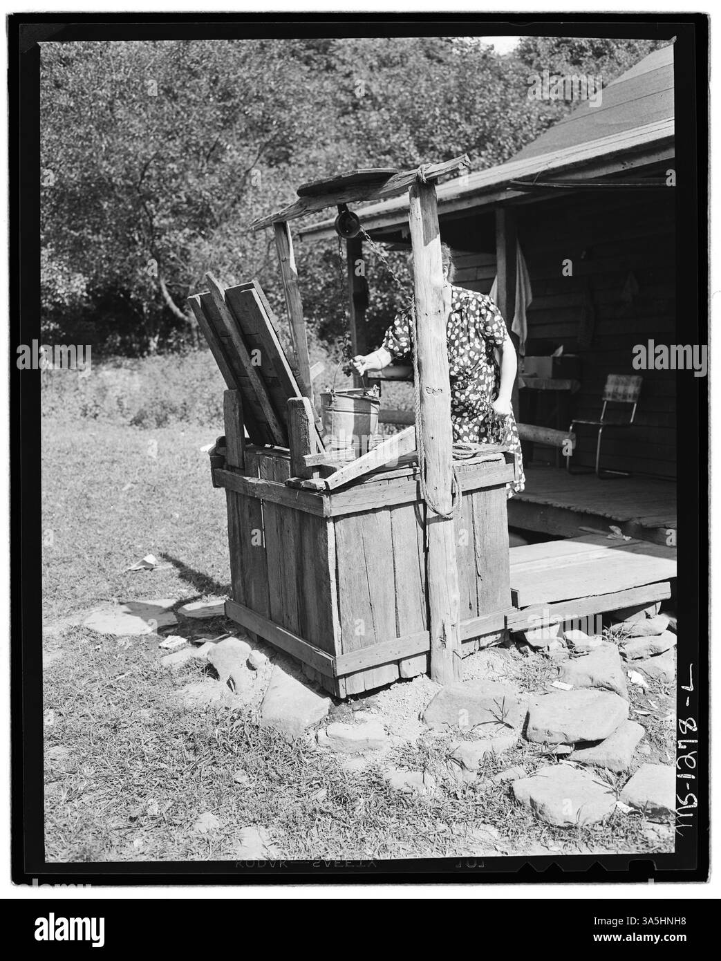 Water is drawn from a well at a farmhouse in Hensley Hollow, McDowell ...