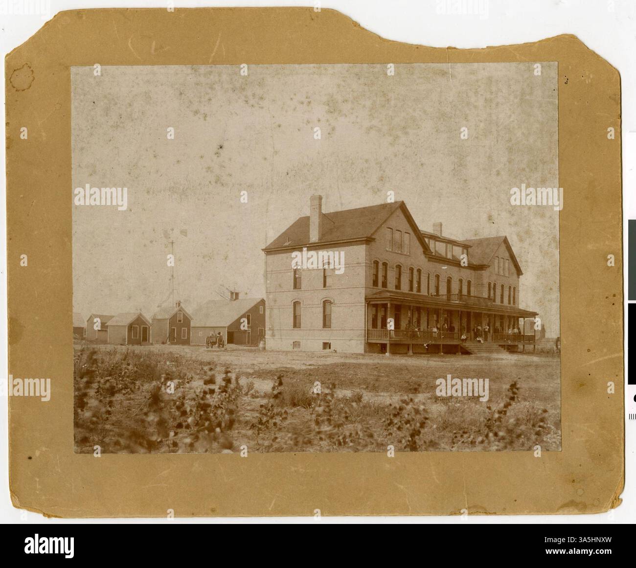 This photograph depicts the nicollet county poor farm hi-res stock ...