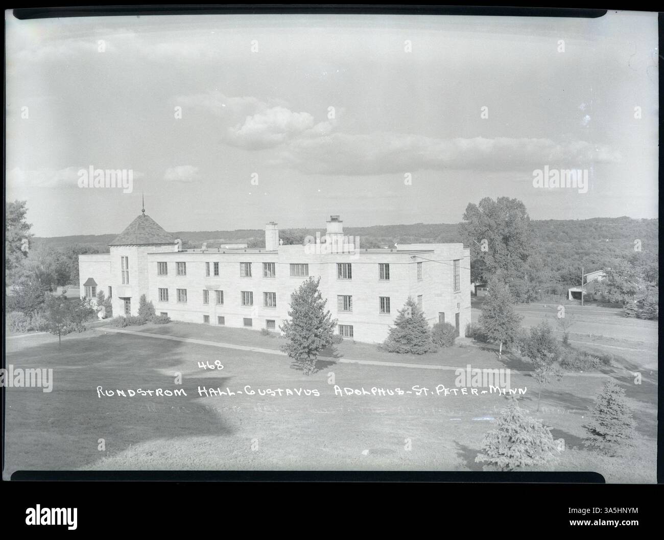 This image shows Rundstrom Hall, a dormitory at Gustavus Adolphus ...