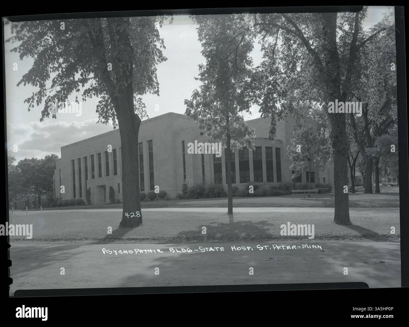 This image shows the Psychopathic Building at St. Peter State Hospital ...
