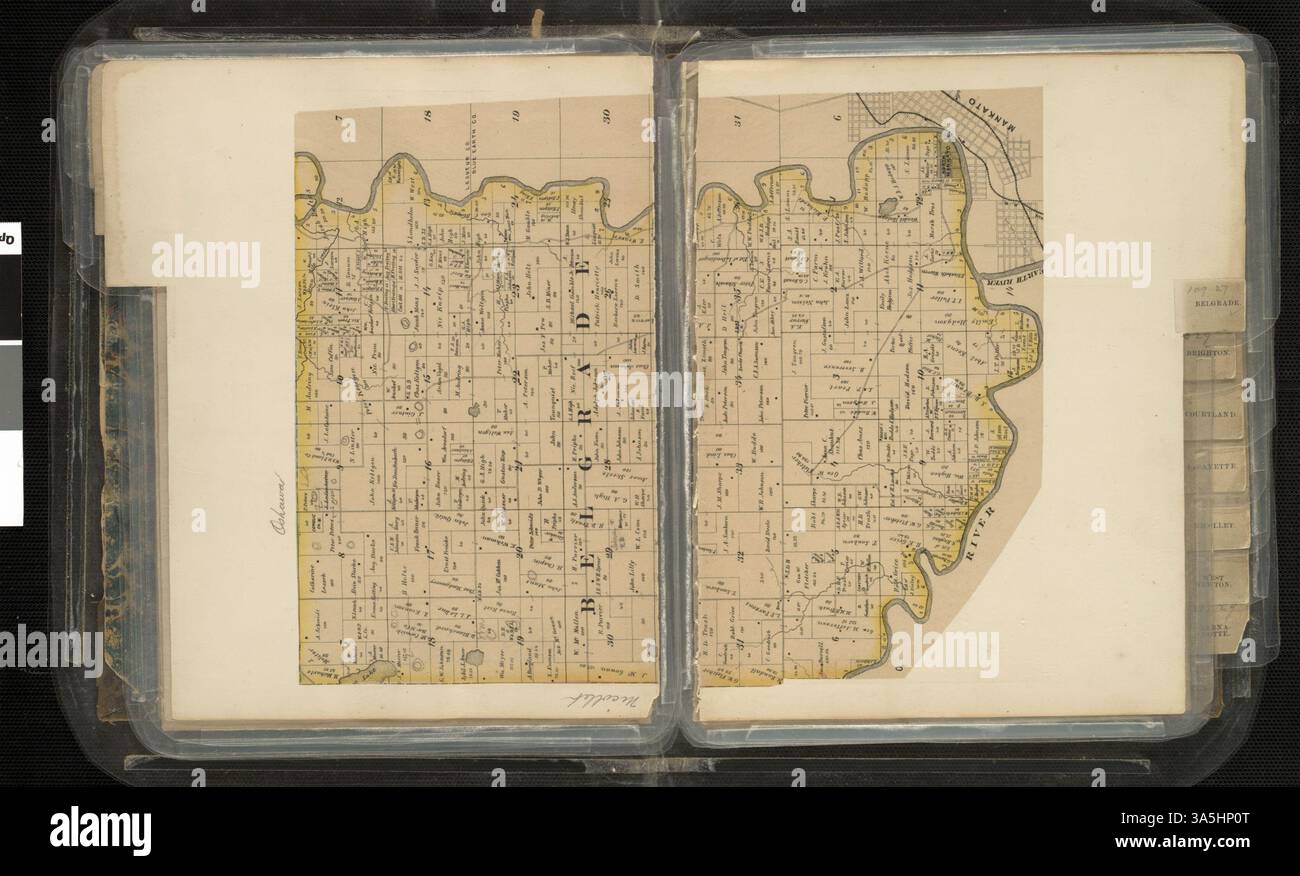 Published by Haynes & Woodard in 1885, this map features 13 townships ...