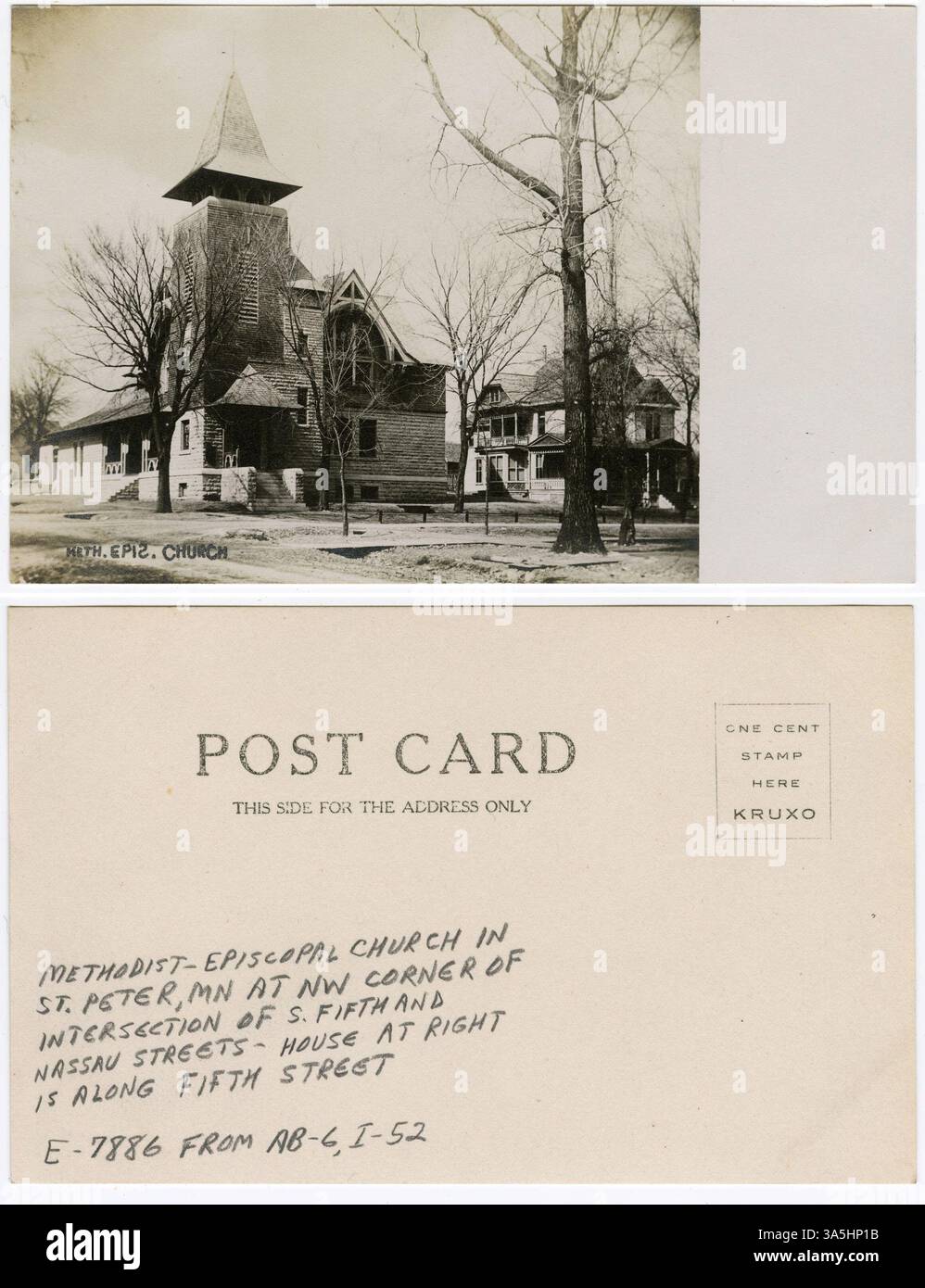 The Methodist Episcopal Church in St. Peter, located at the northwest ...