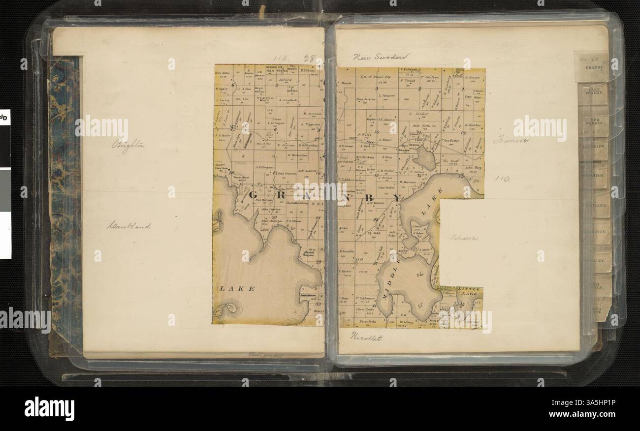 This 1885 map of Nicollet County, published by Haynes & Woodard ...