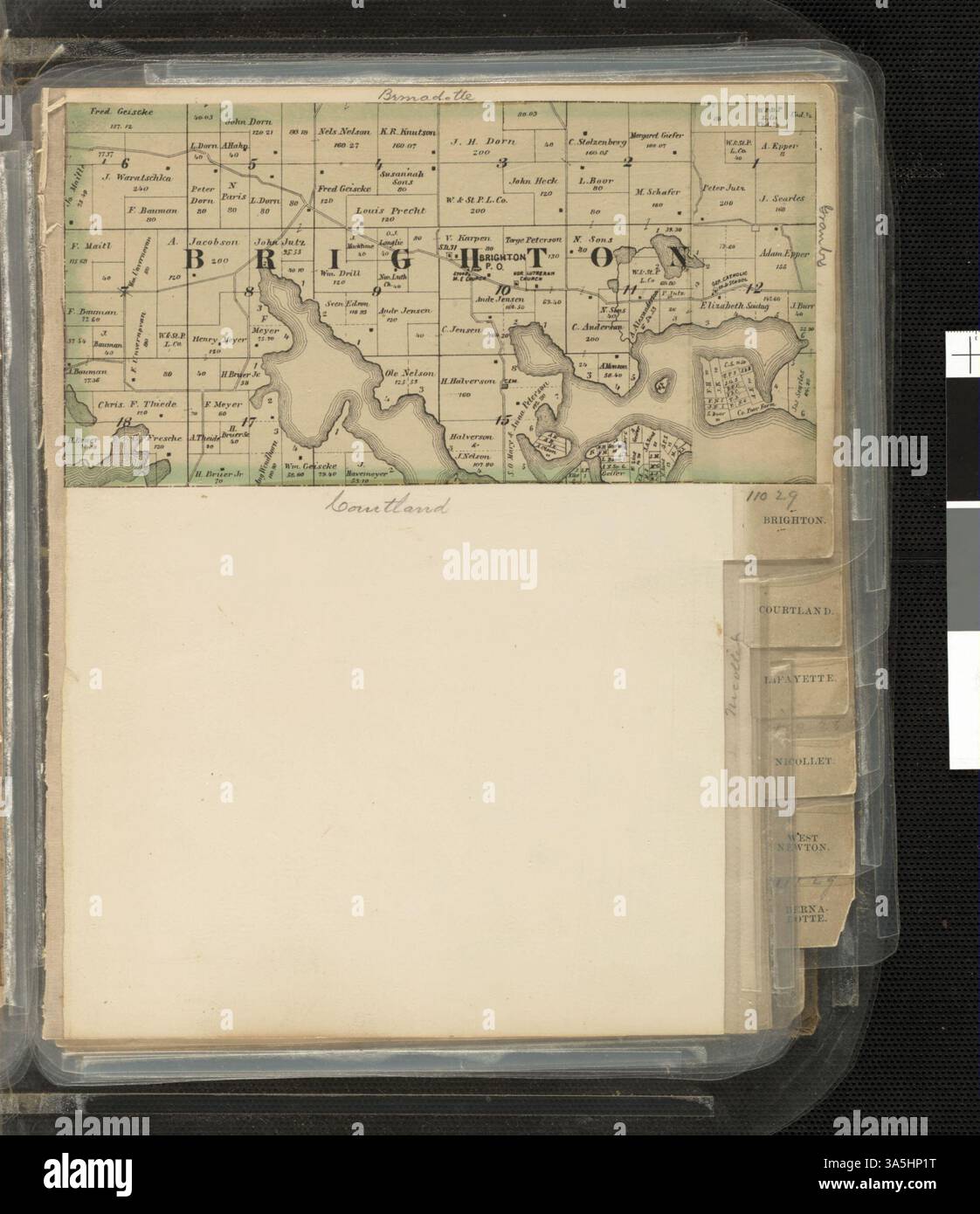 Provides detailed maps of nicollet countys 13 townships hi-res stock ...