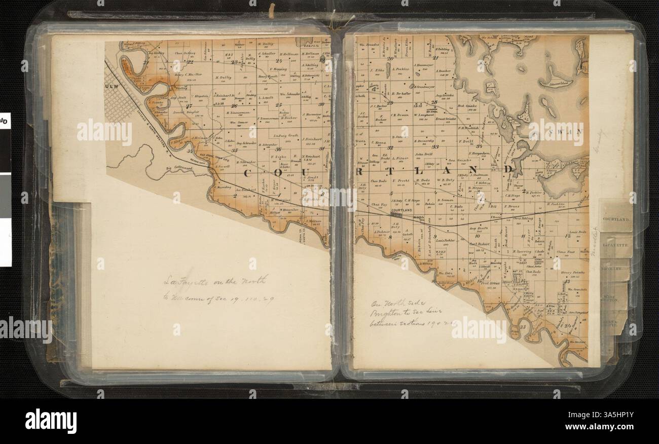 This 1885 map of Nicollet County, published by Haynes & Woodard ...