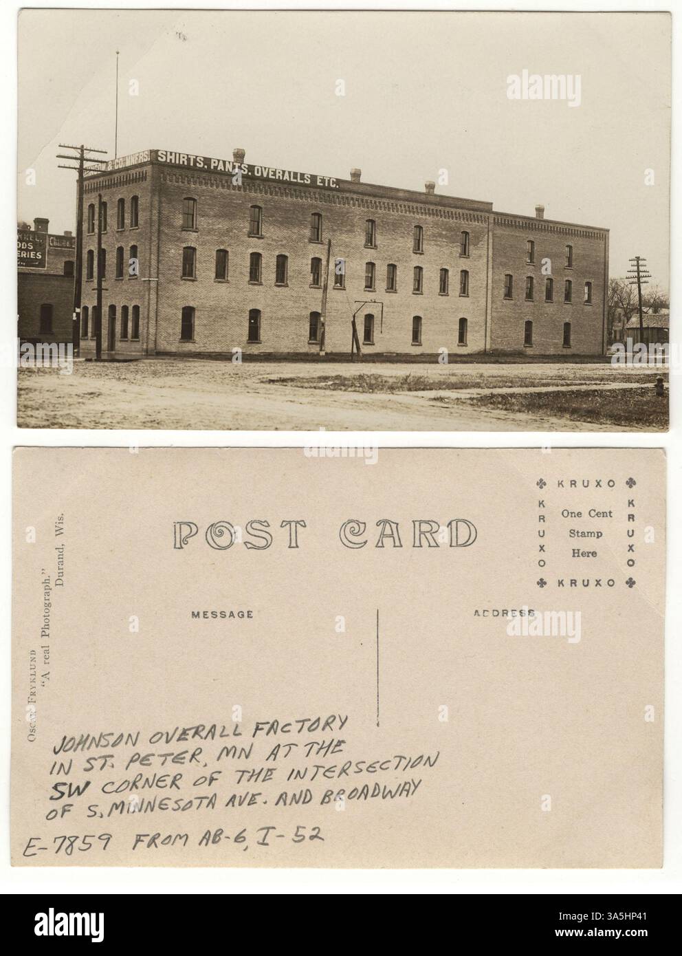 The Johnson Overall Company building in St. Peter, located at the ...