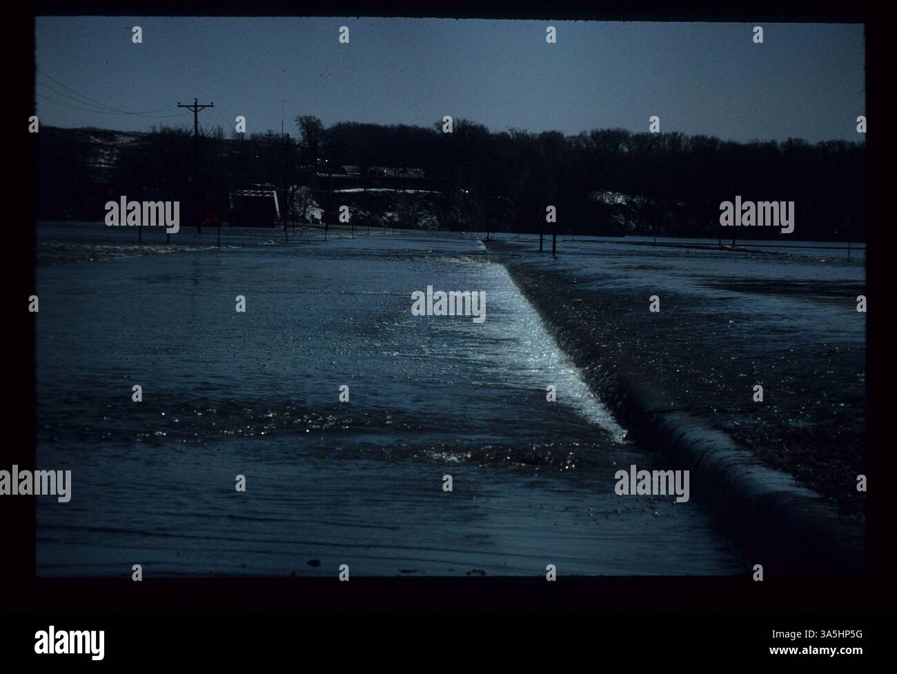 Floodwaters from the Minnesota River are shown covering Highway 22 on ...
