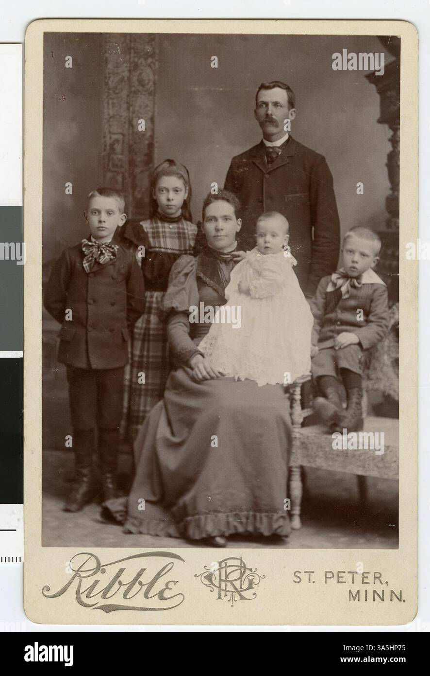 This photograph shows Mr. and Mrs. John M. Turner with their children ...