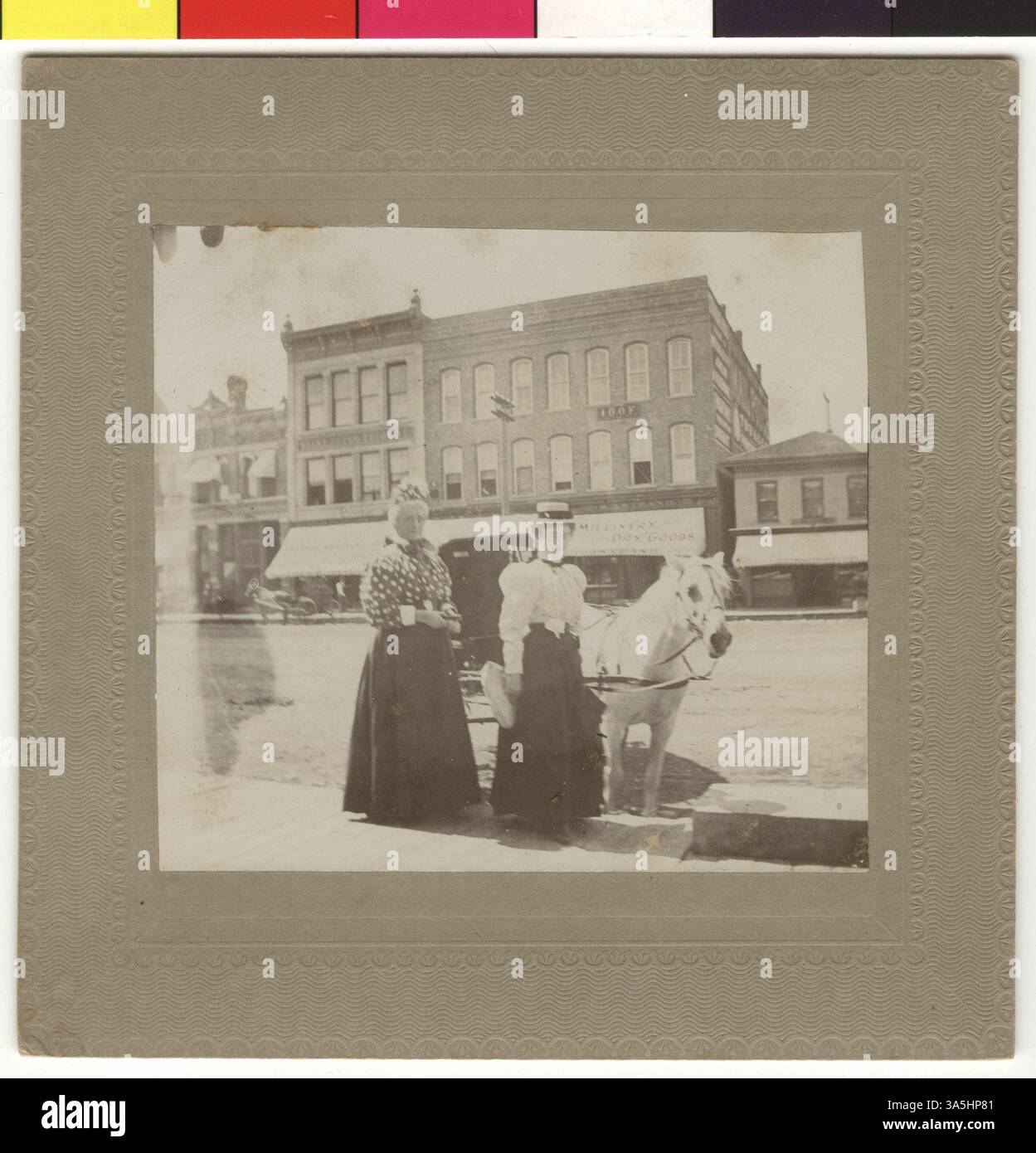 This photograph shows Corilla Sackett and her daughter Edith Sackett in ...