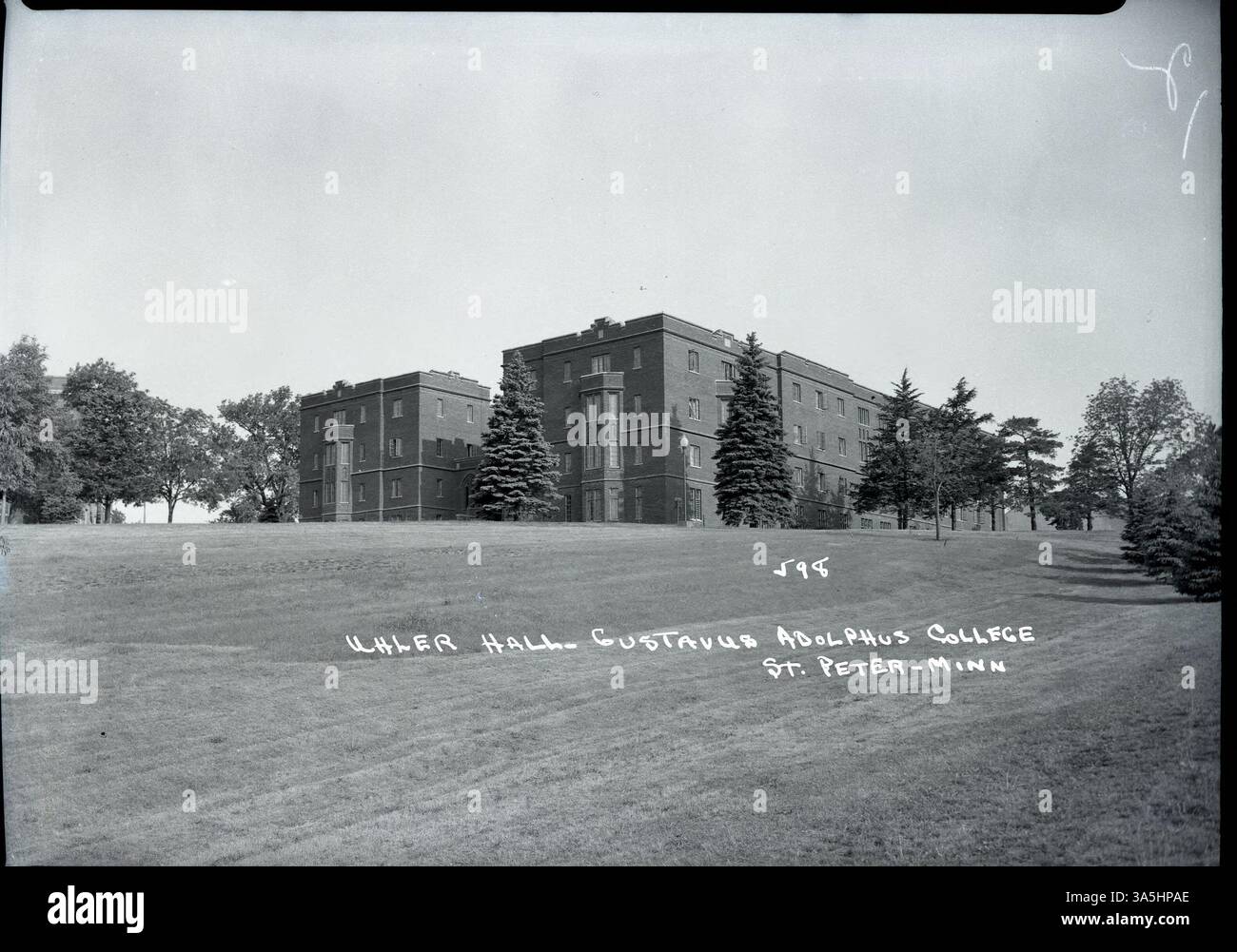 This photograph shows Uhler Hall on the campus of Gustavus Adolphus ...