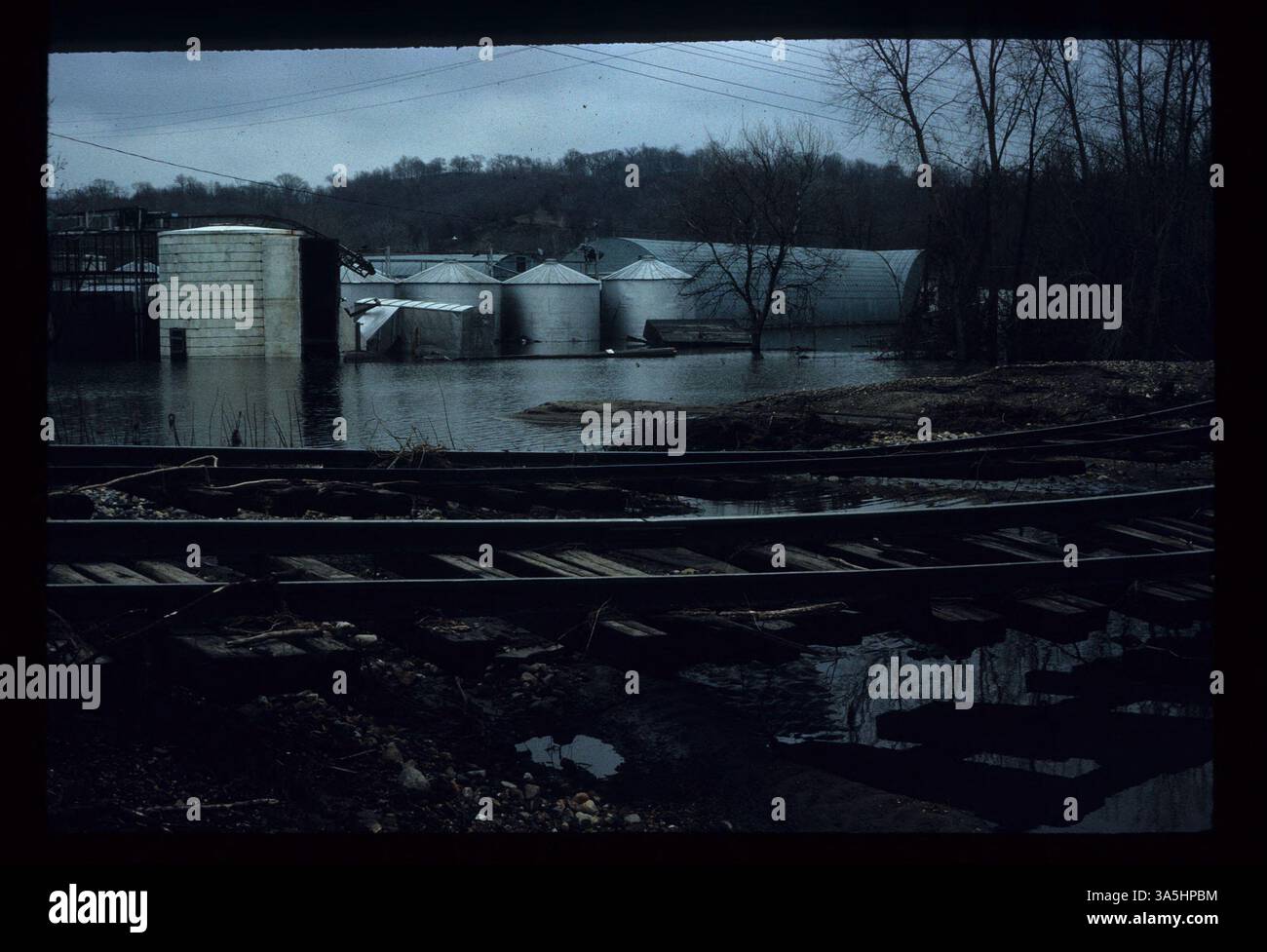 This photograph shows the Hormel stockyard in Kasota Township, east of ...