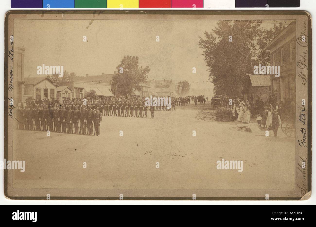This photograph captures rows of soldiers on minnesota avenue hi-res ...