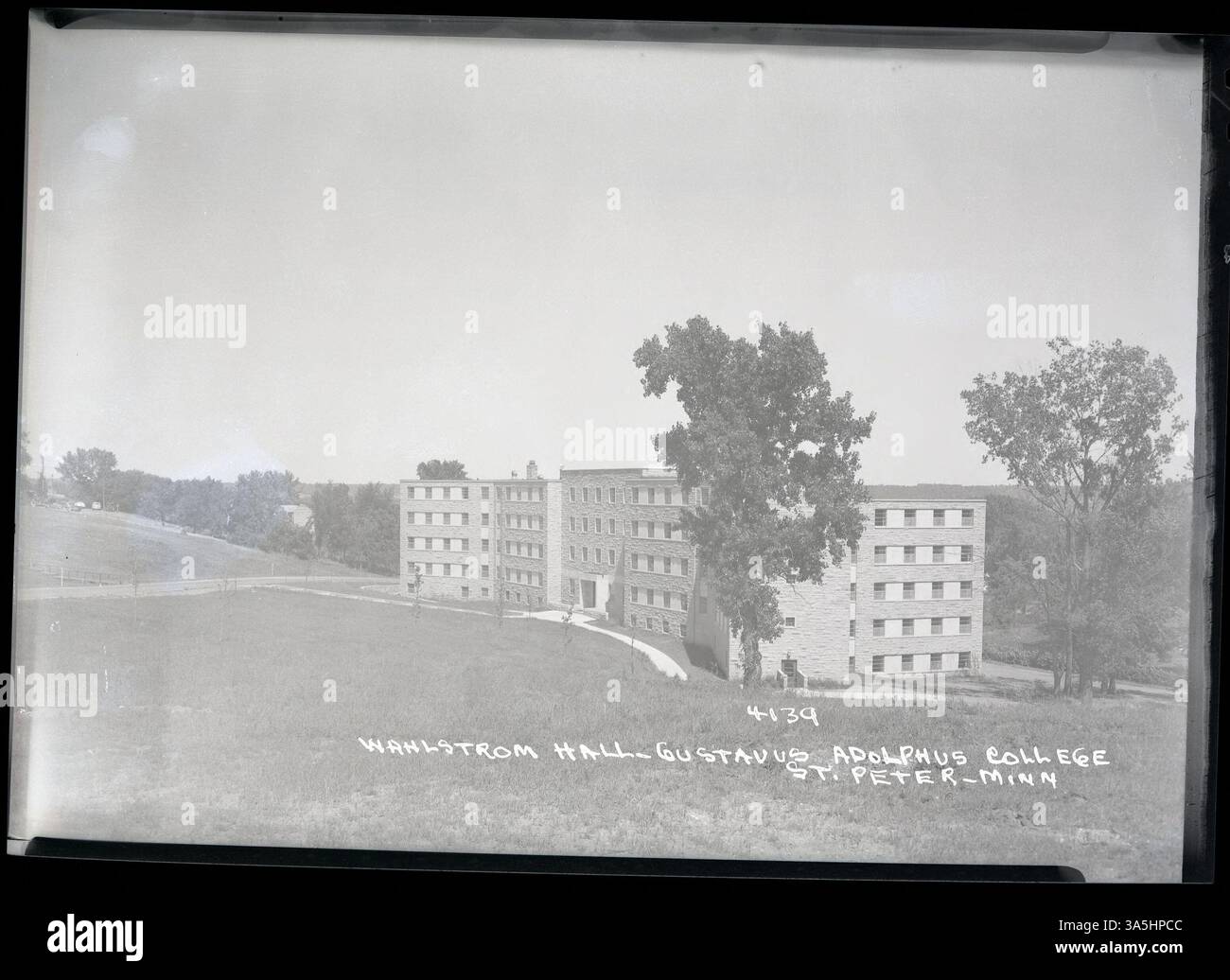 This image shows Wahlstrom Hall, a dormitory located on the southern ...
